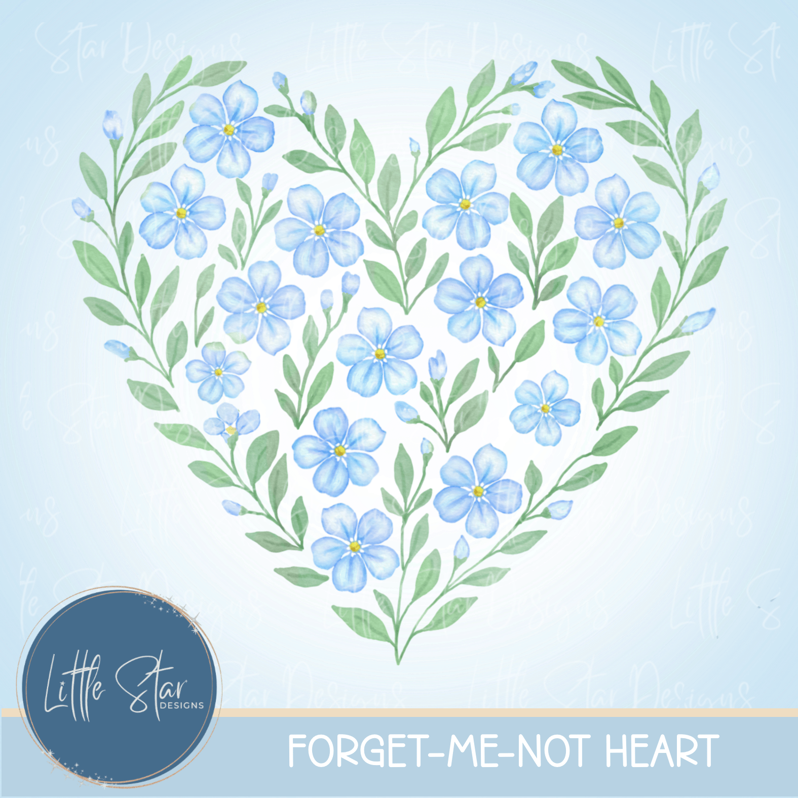 Forget-Me-Not Heart - Payhip