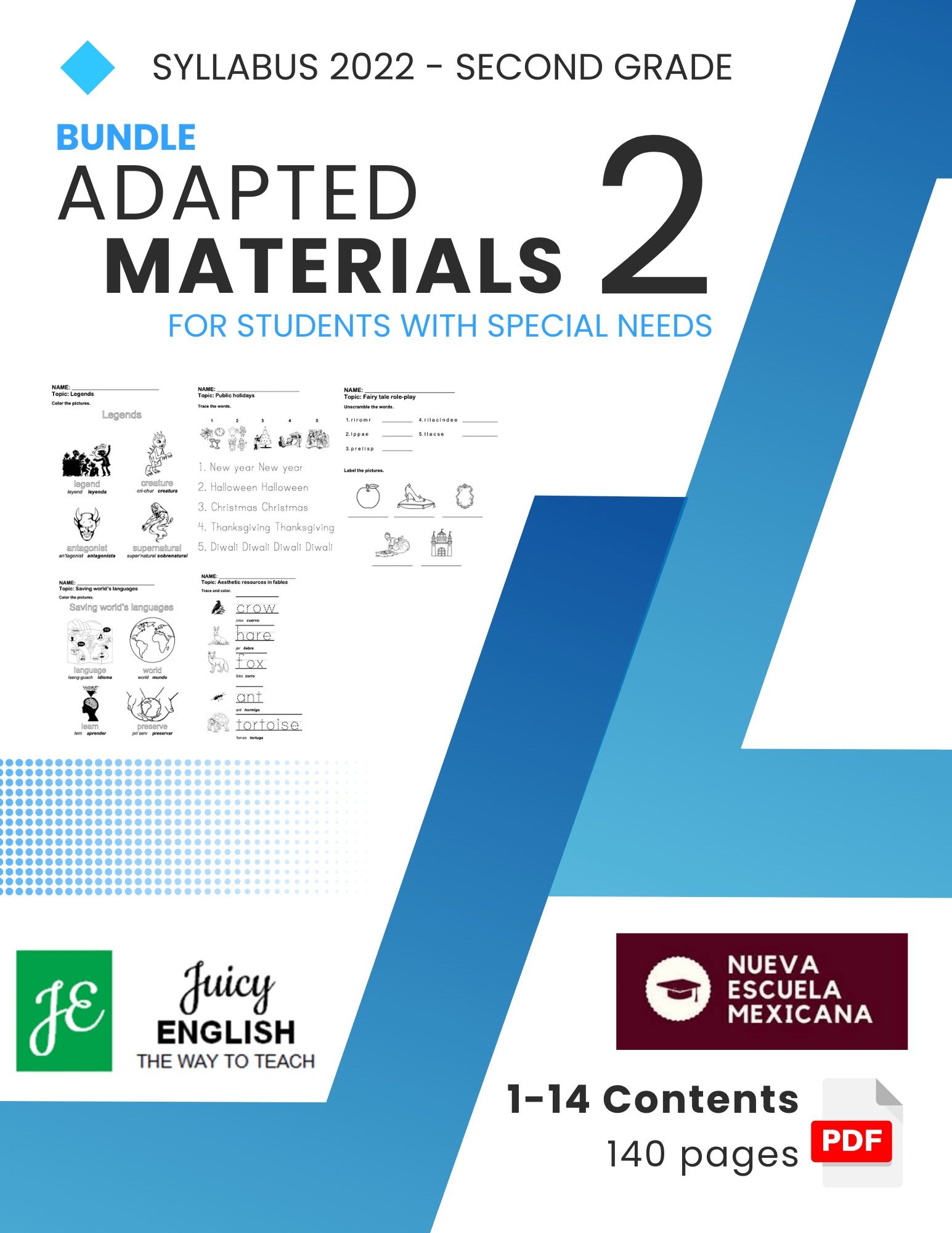 Bundle 2022 - 2G Adapted materials Contents 1-14 - Payhip