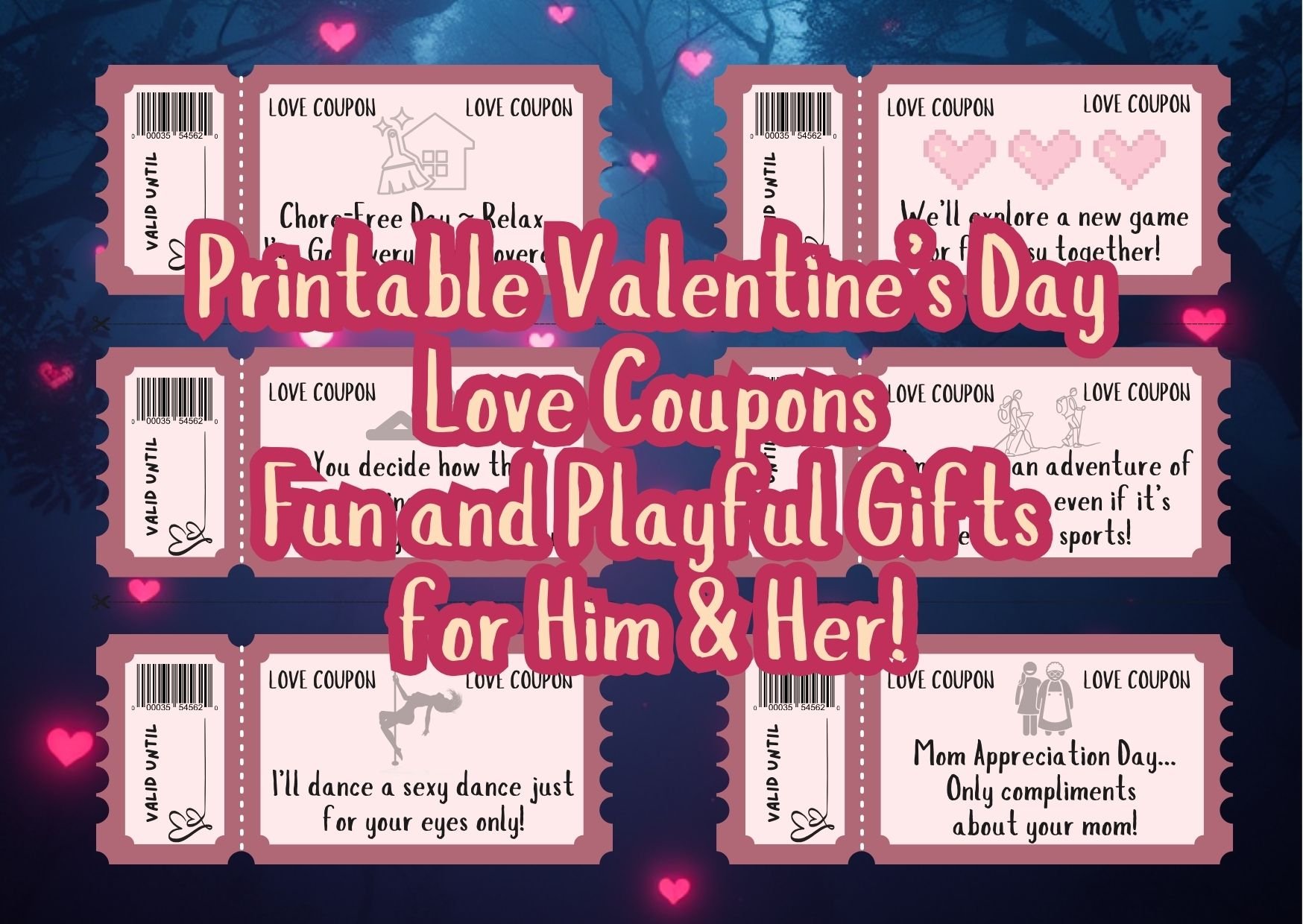 💕Valentine’s Day Love Coupons - Printable - Payhip
