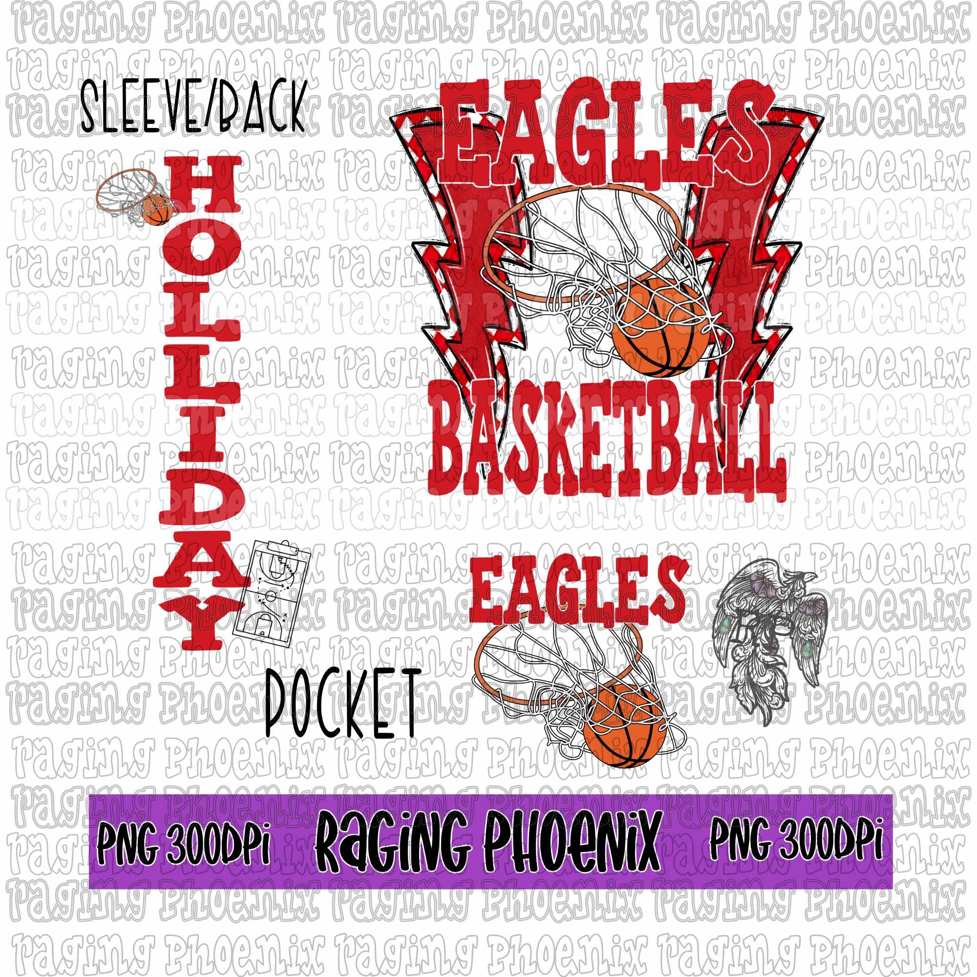 HOLLIDAY EAGLES BASKETBALL- BOLT MASCOT-BM20 - Payhip
