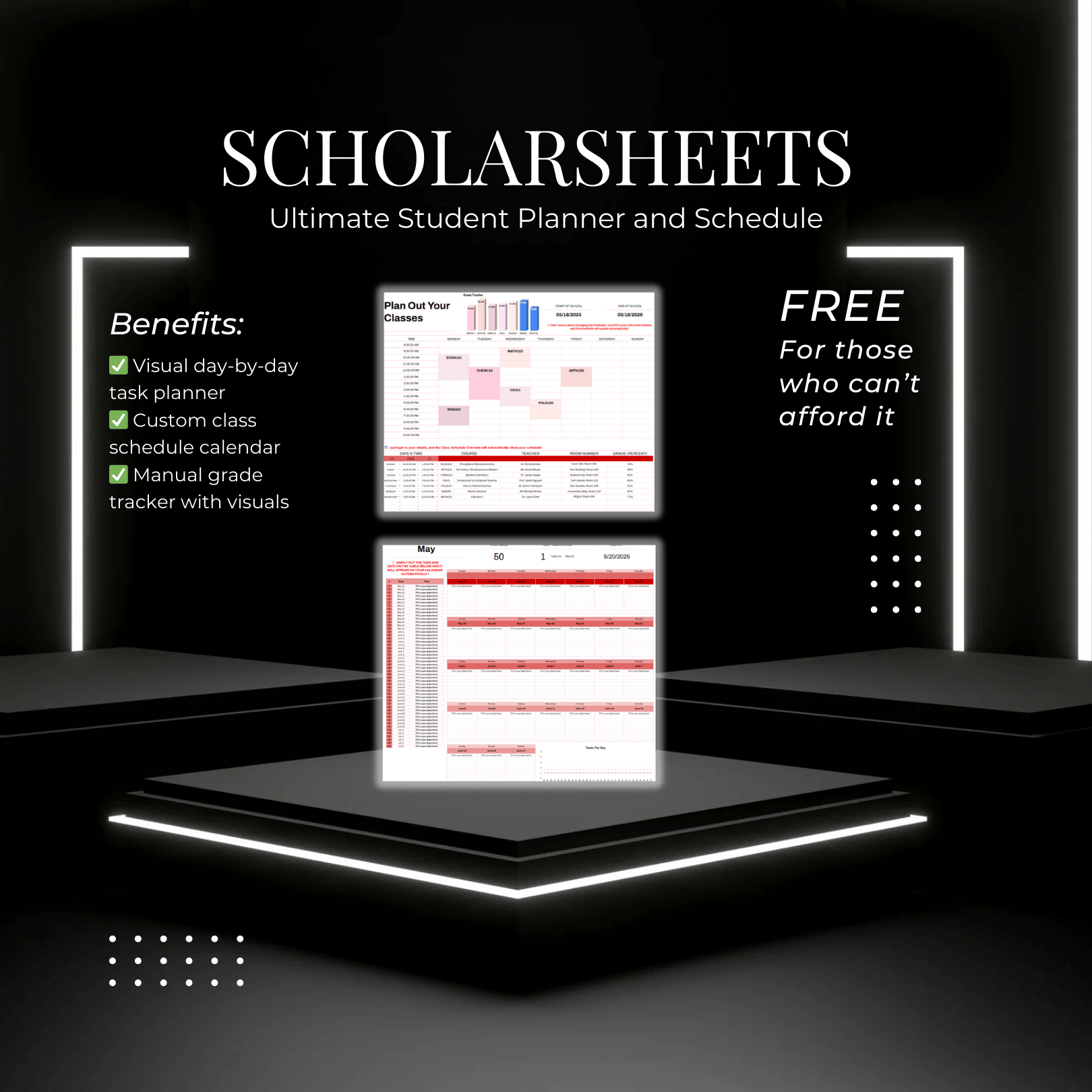 FREE ScholarSheets Ultimate Student Planner and Schedule - Payhip