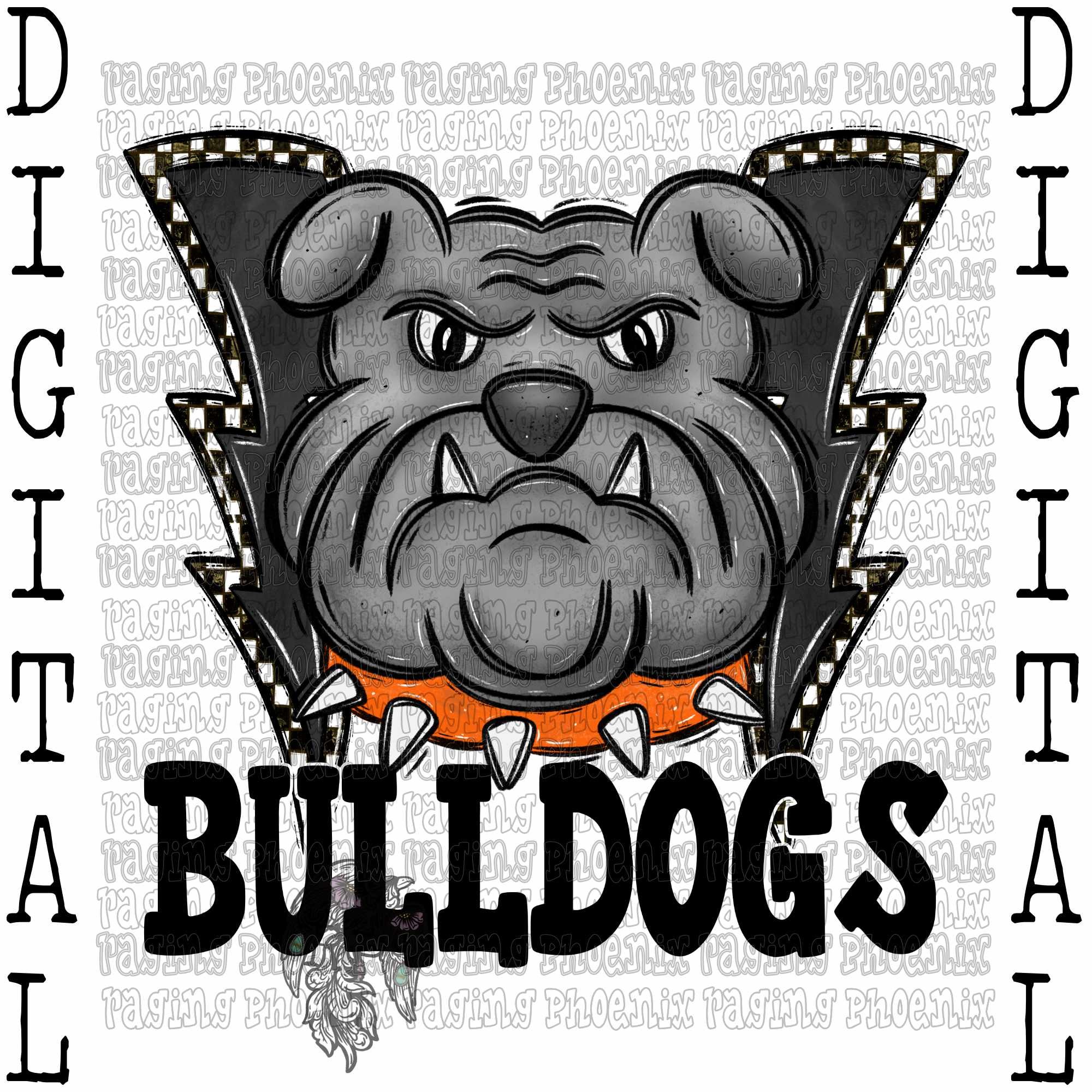 BULLDOGS BOLT MASCOT-ORANGE BM03A - Payhip