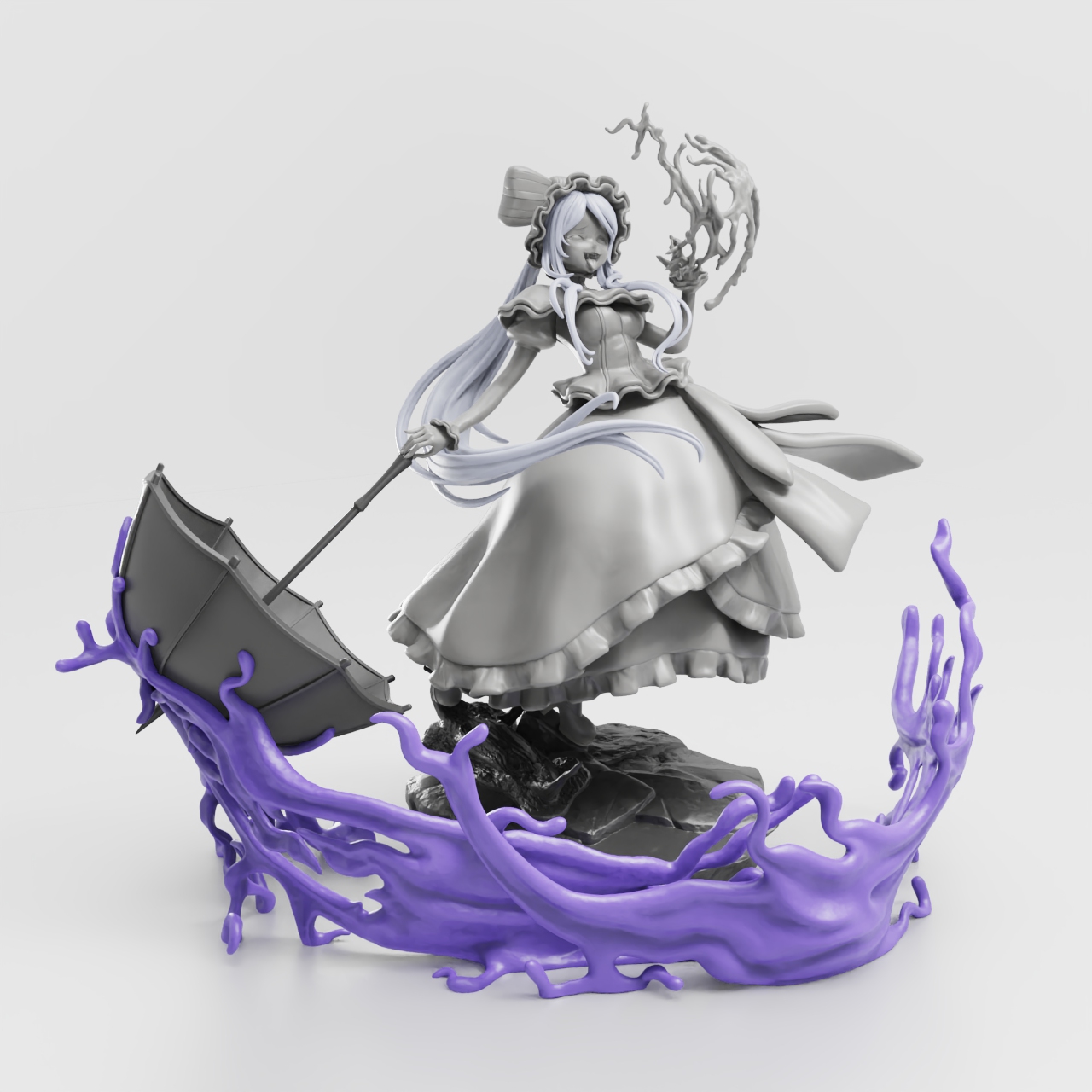 Shalltear Bloodfallen - Overlord v2, STL 3D model design printable file ...