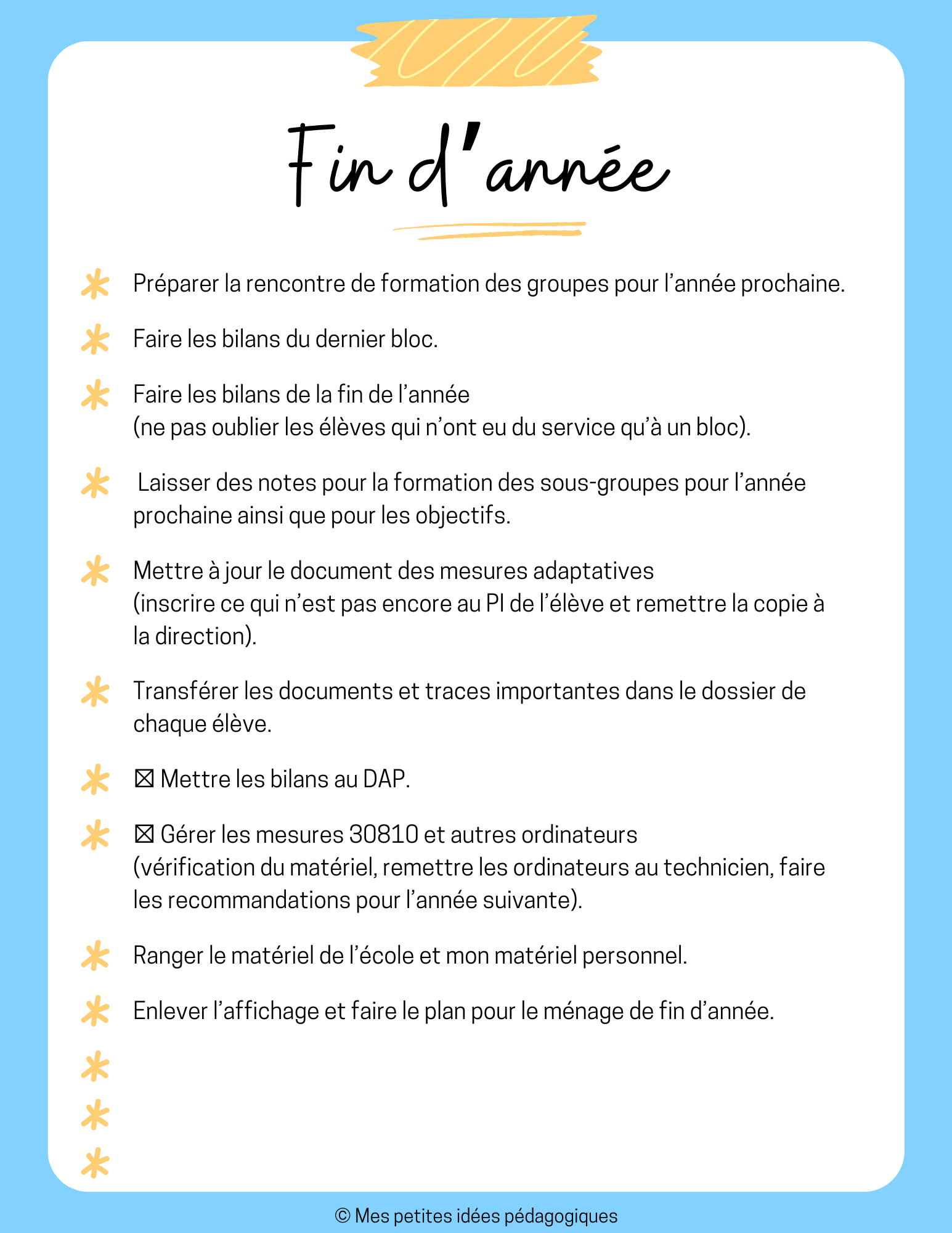 Liste de tâches-fin d'année - Payhip