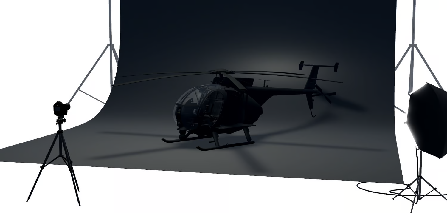 [BLIZZARD] MH6 Littlebird — Detailed R8 Helicopter Import - Payhip