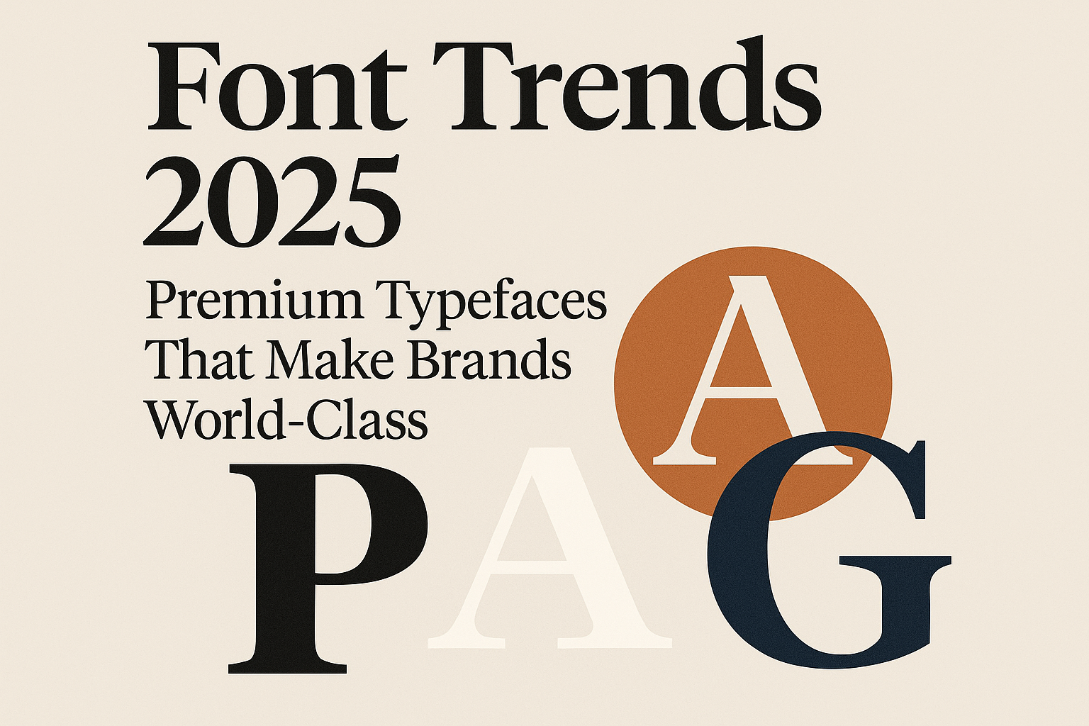 Font Trends 2025: Premium Typefaces That Make Brands Look World-Class