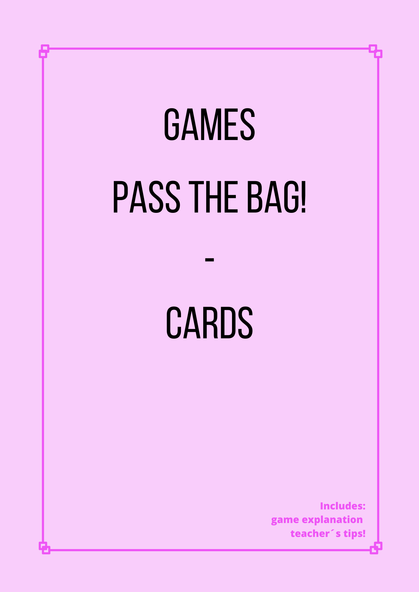 ELEM - GAME - pass the bag - Payhip