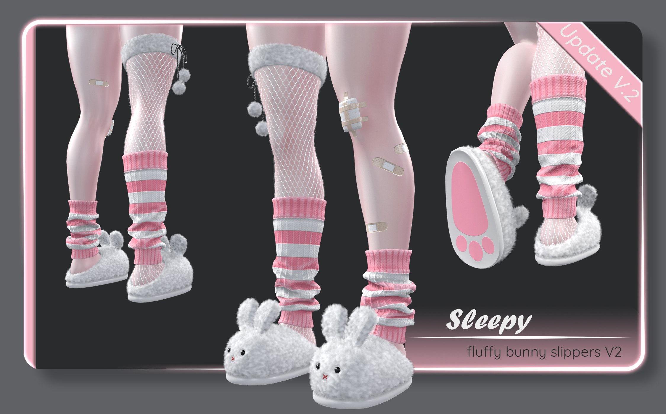 SLEEPY fluffy bunny slippers - Payhip