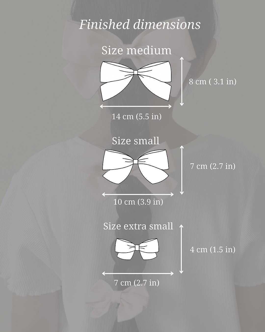 Hair bow PDF sewing pattern