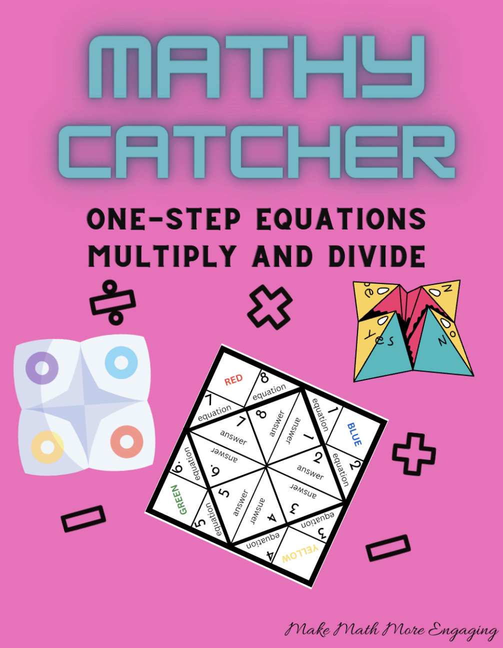 MATHY CATCHER - One-Step Equations - Multiply and Divide