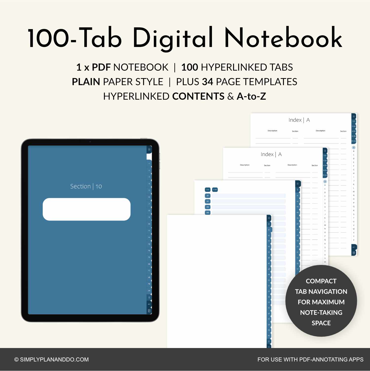 Simply Plan and Do - PDF Digital Notebooks