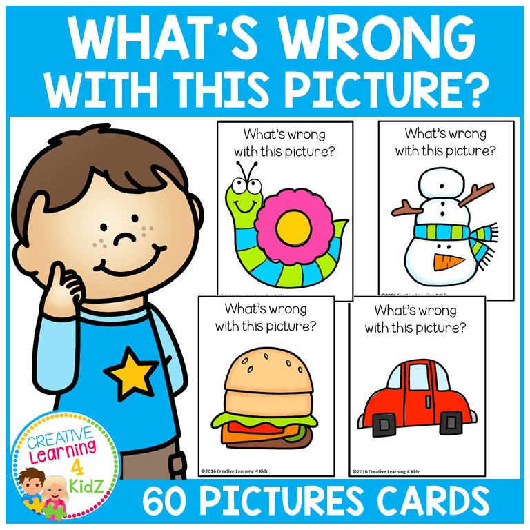 What's Wrong With This Picture Cards for Critical Thinking Visual ...