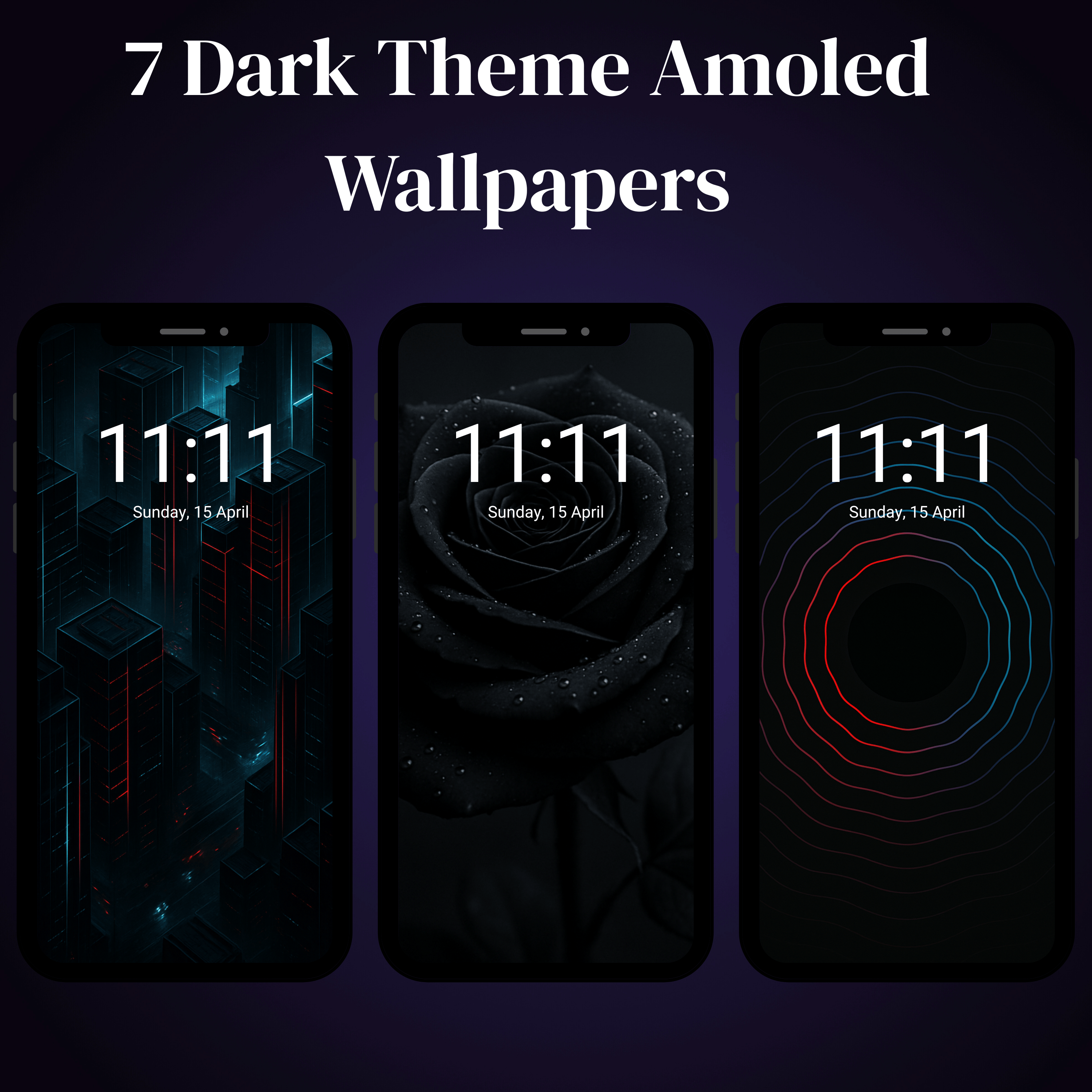 7 Premium Dark AMOLED Wallpapers - Payhip