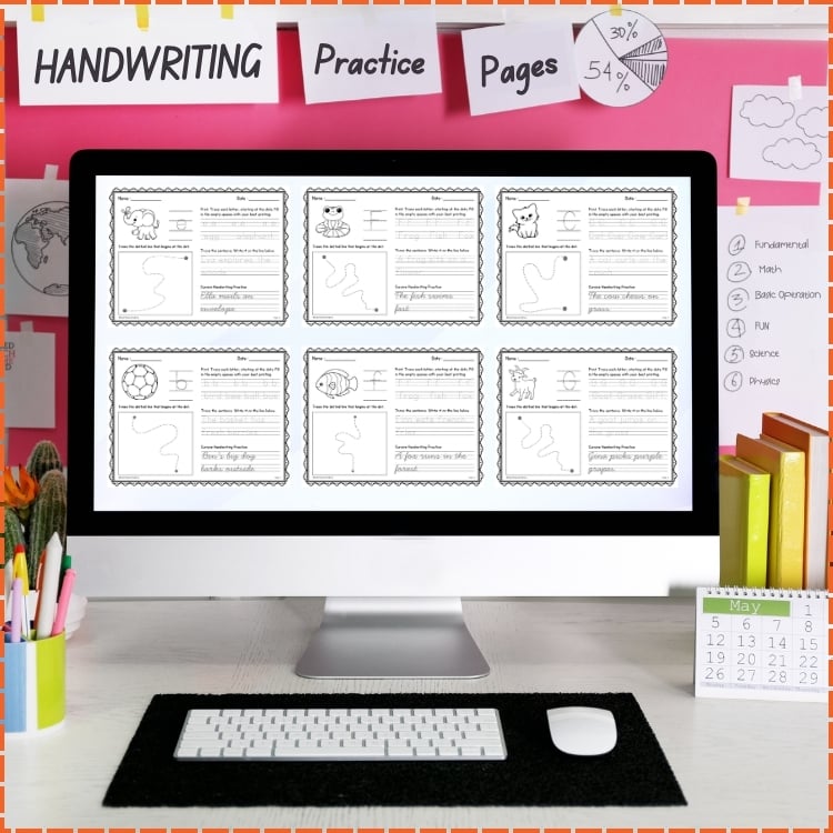 Manuscript Writing Practice | Handwriting Without Tears Style Worksheets
