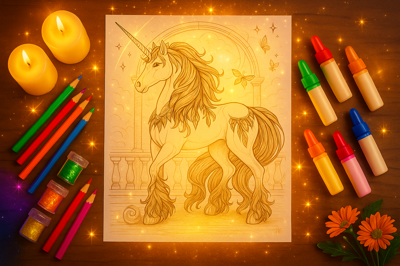 Between Ember and Eternity: A Fantasy Coloring Adventure - Payhip