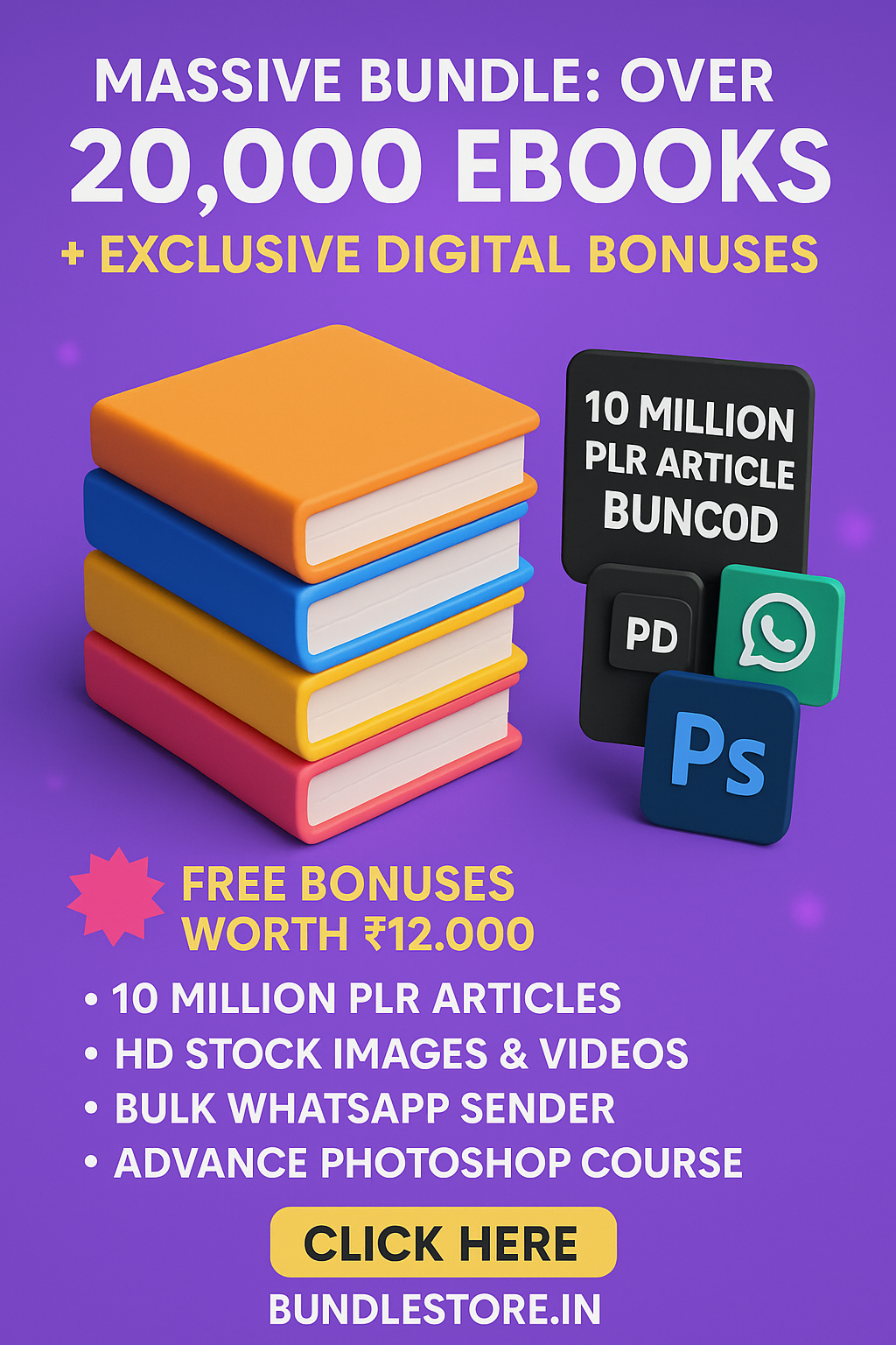 20K eBooks PLR Articles & Bonuses | Digital Bundle - Payhip