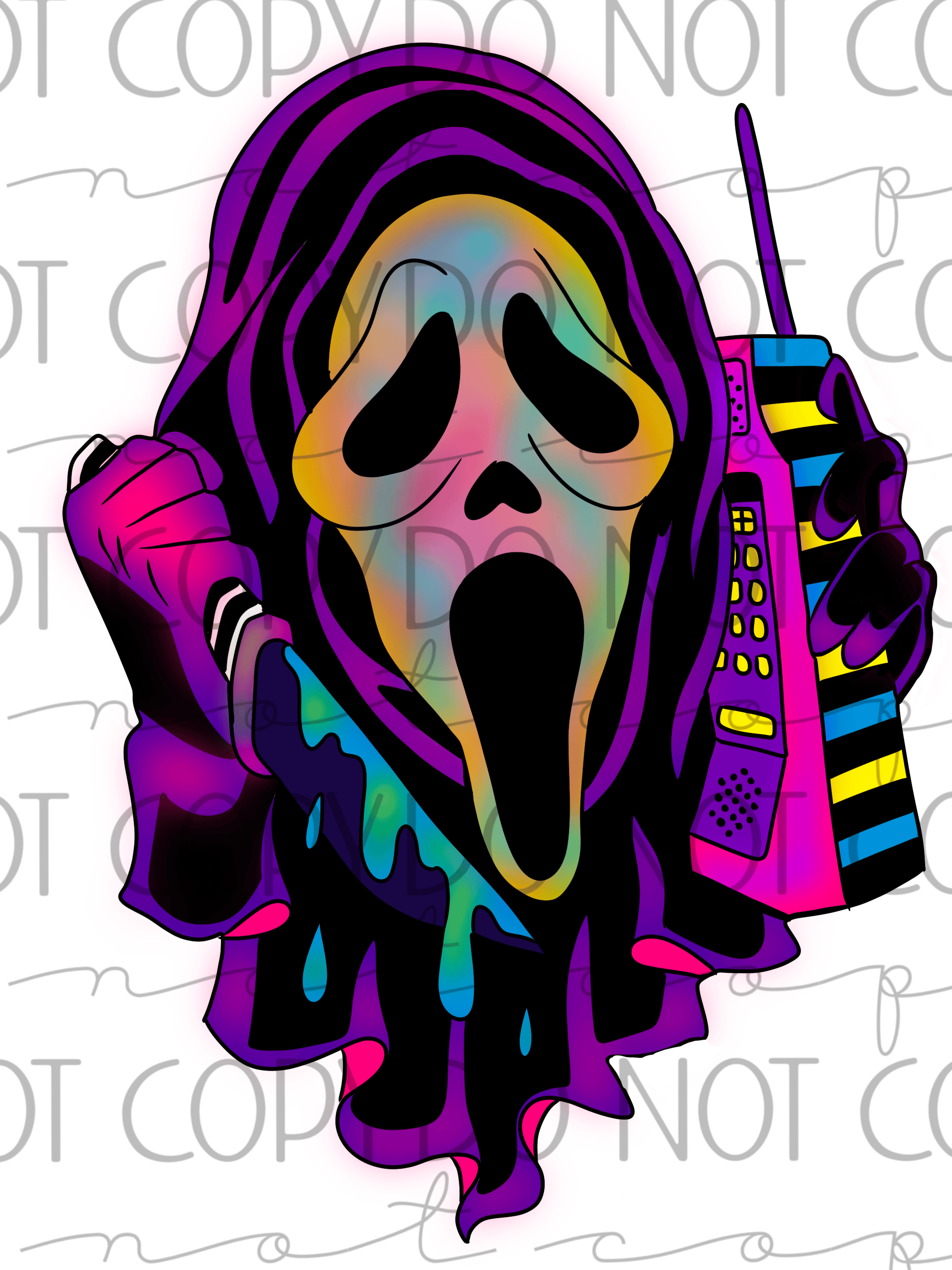 Scream neon digital png clipart - Payhip