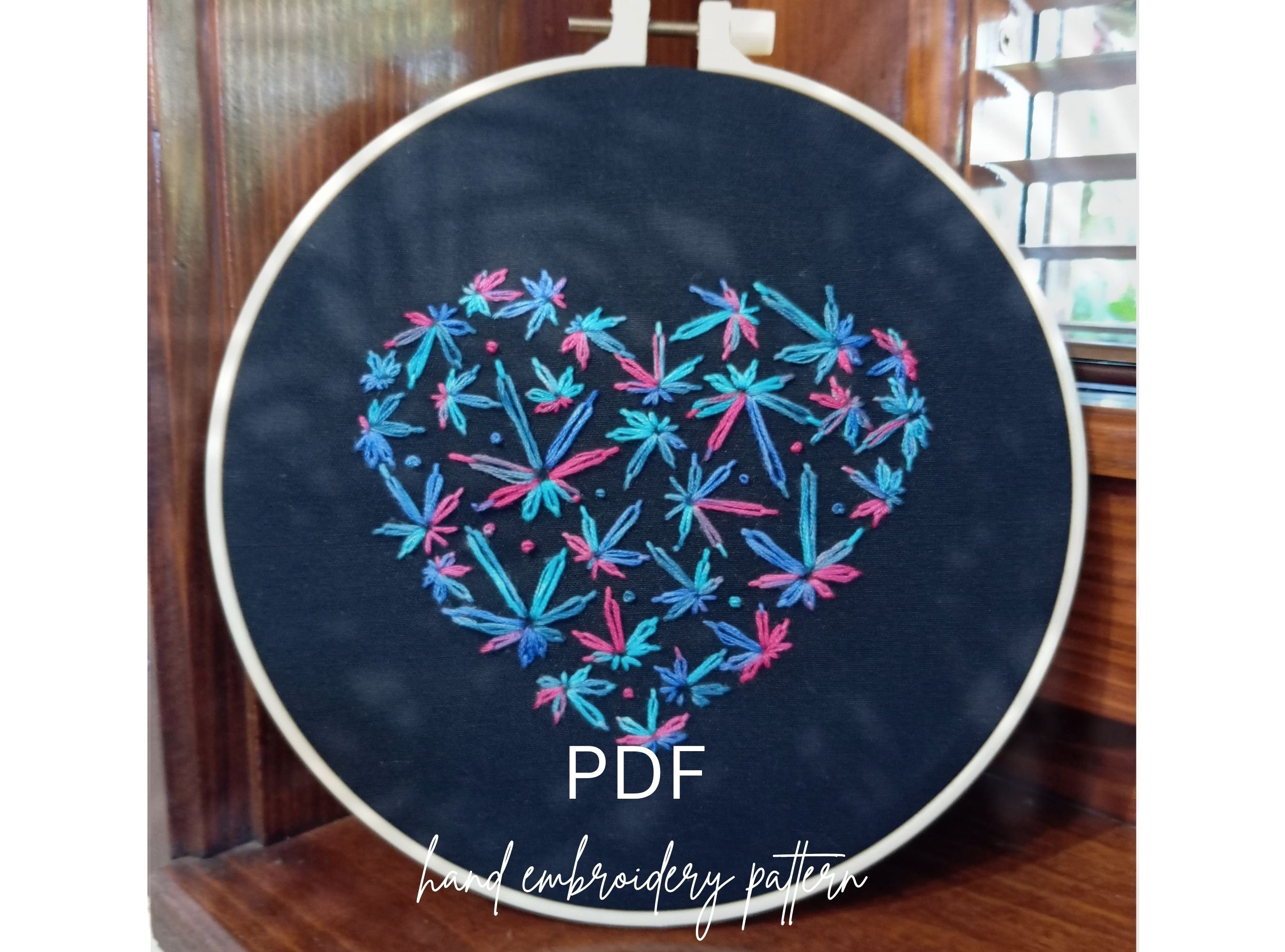 Marijuana Heart Embroidery Pattern - Payhip
