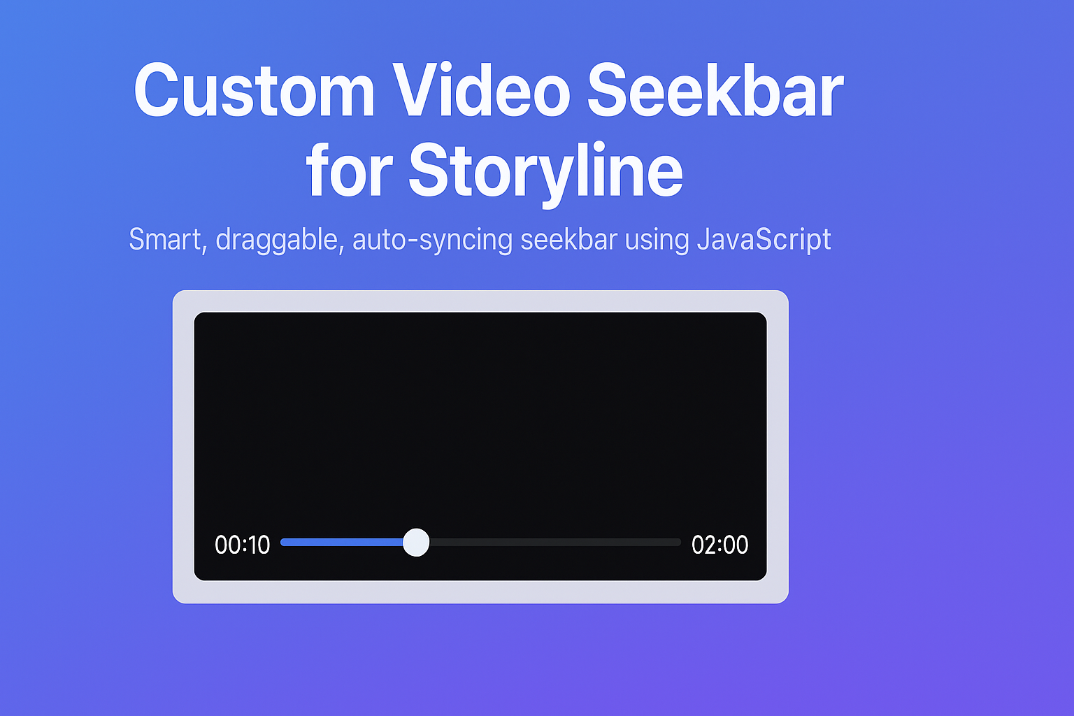 Custom Video Seekbar with Volume Control Template for Articulate Storyline - Payhip