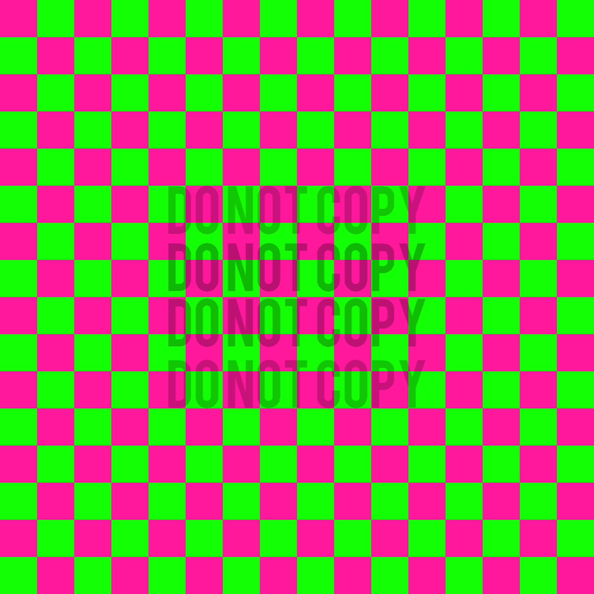 Pink & Lime Green Checker - Seamless File - Payhip