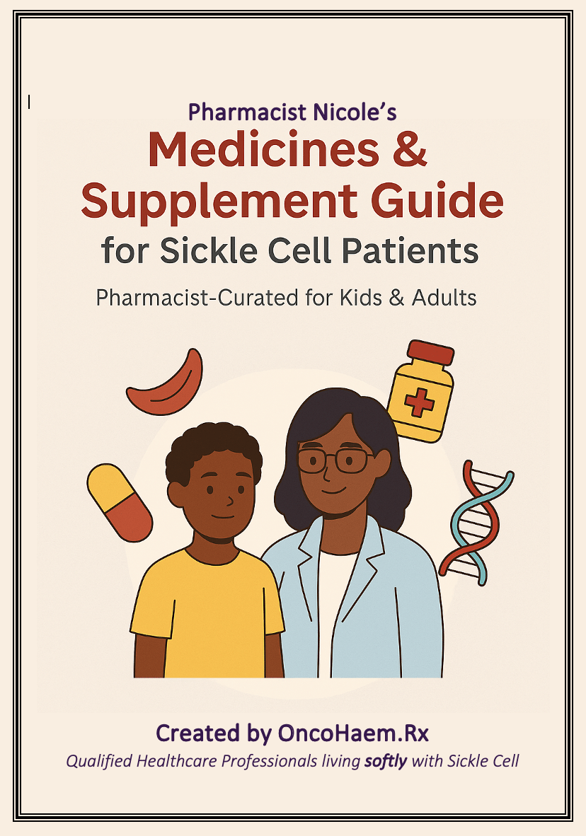 Pharmacist Nicole's Medicines & Supplement Guide For Sickle Cell ...