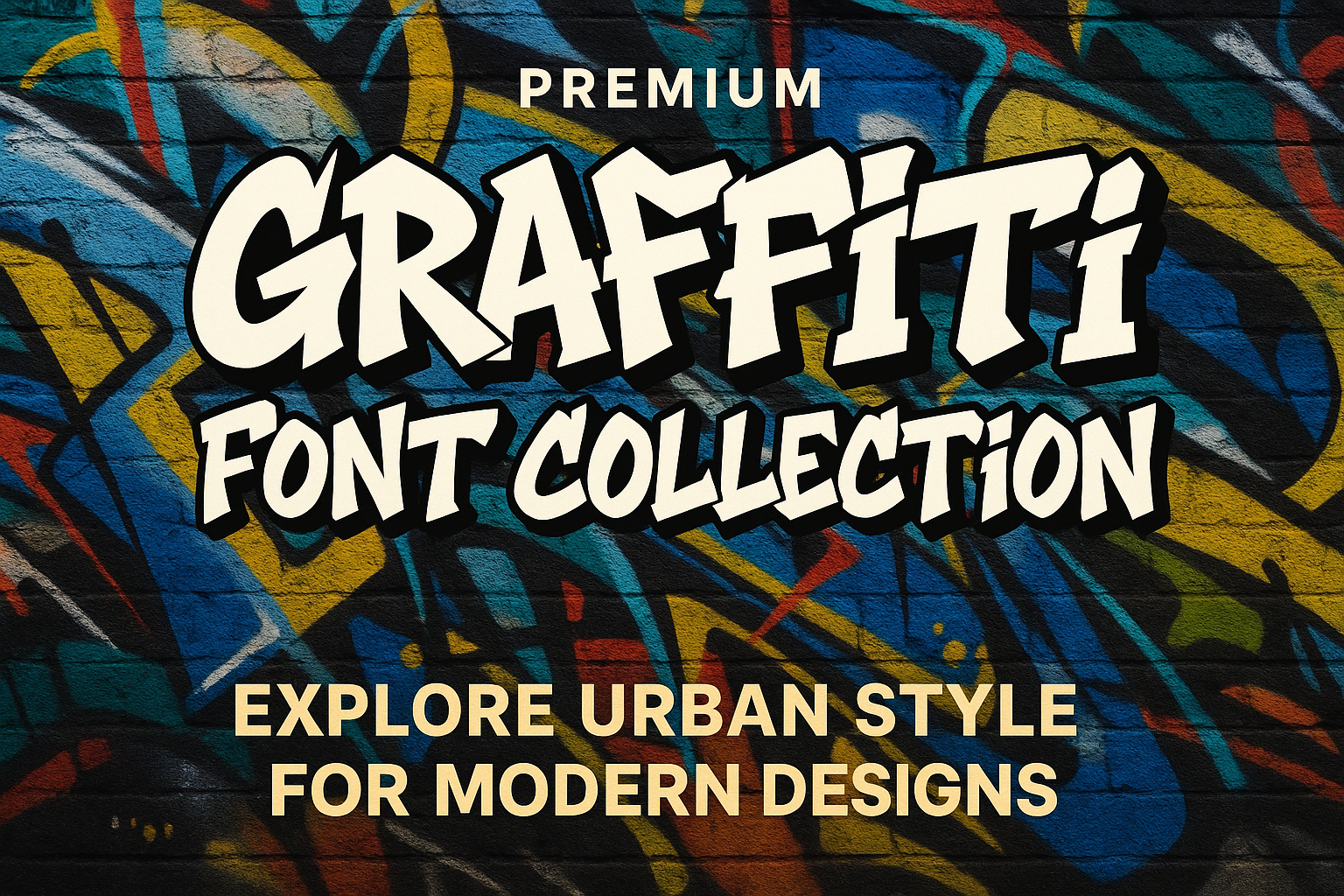 Premium Graffiti Font Collection – Explore Urban Style for Modern Designs