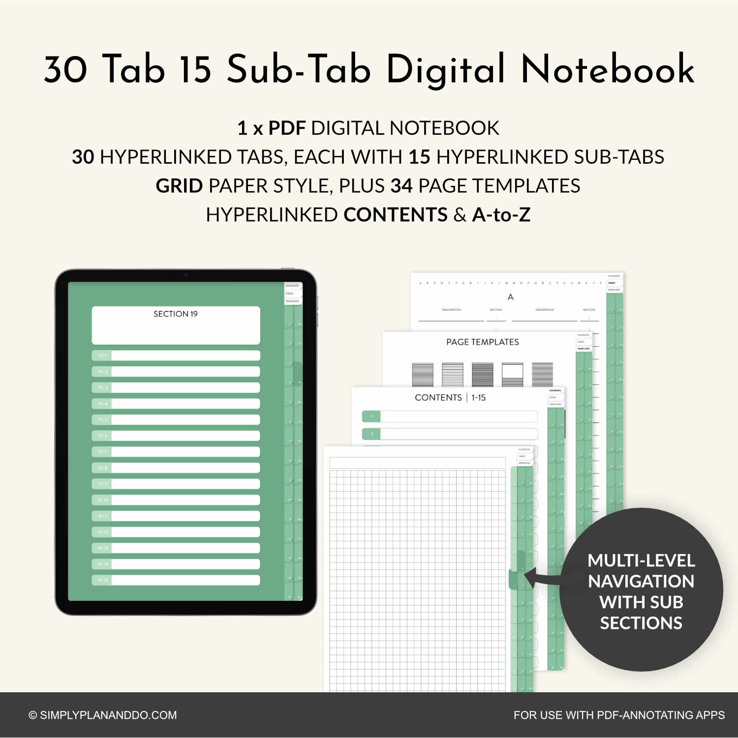 Simply Plan and Do - PDF Digital Notebooks