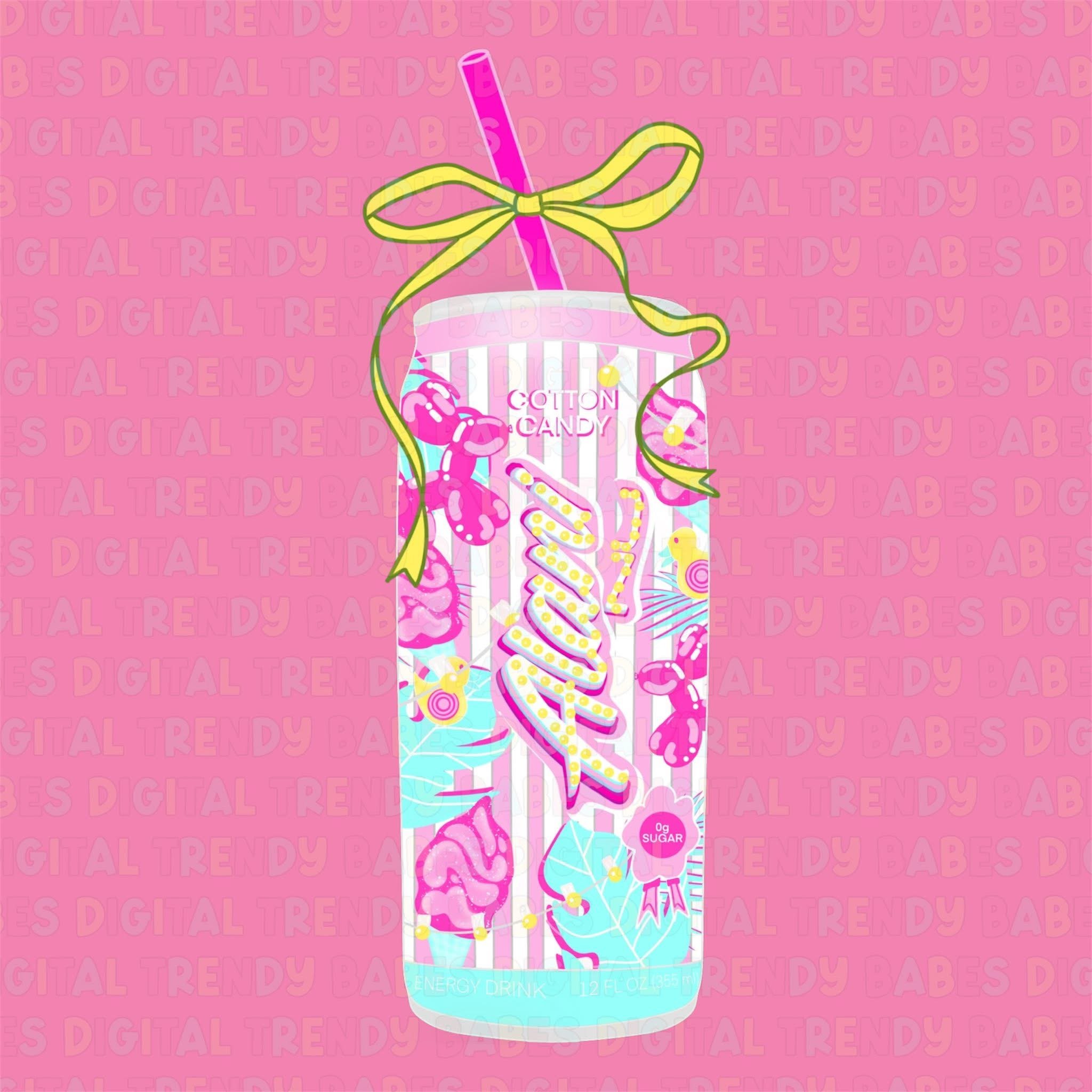 Cotton candy drink with bow clipart - Payhip