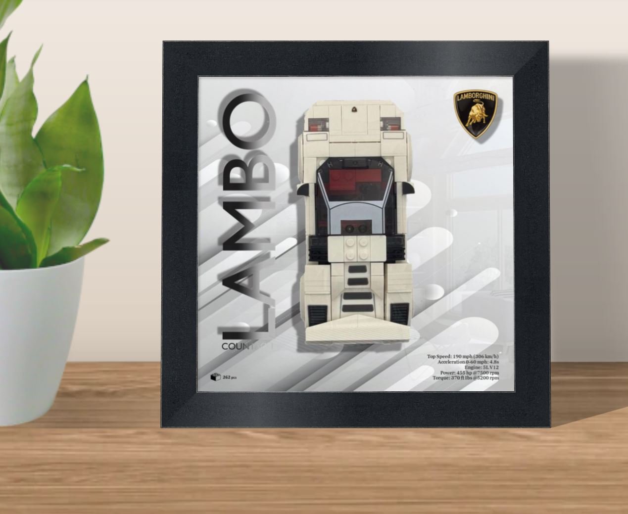 LEGO Lamborghini Countach Poster #76908 – Speed Champions Compatible ...