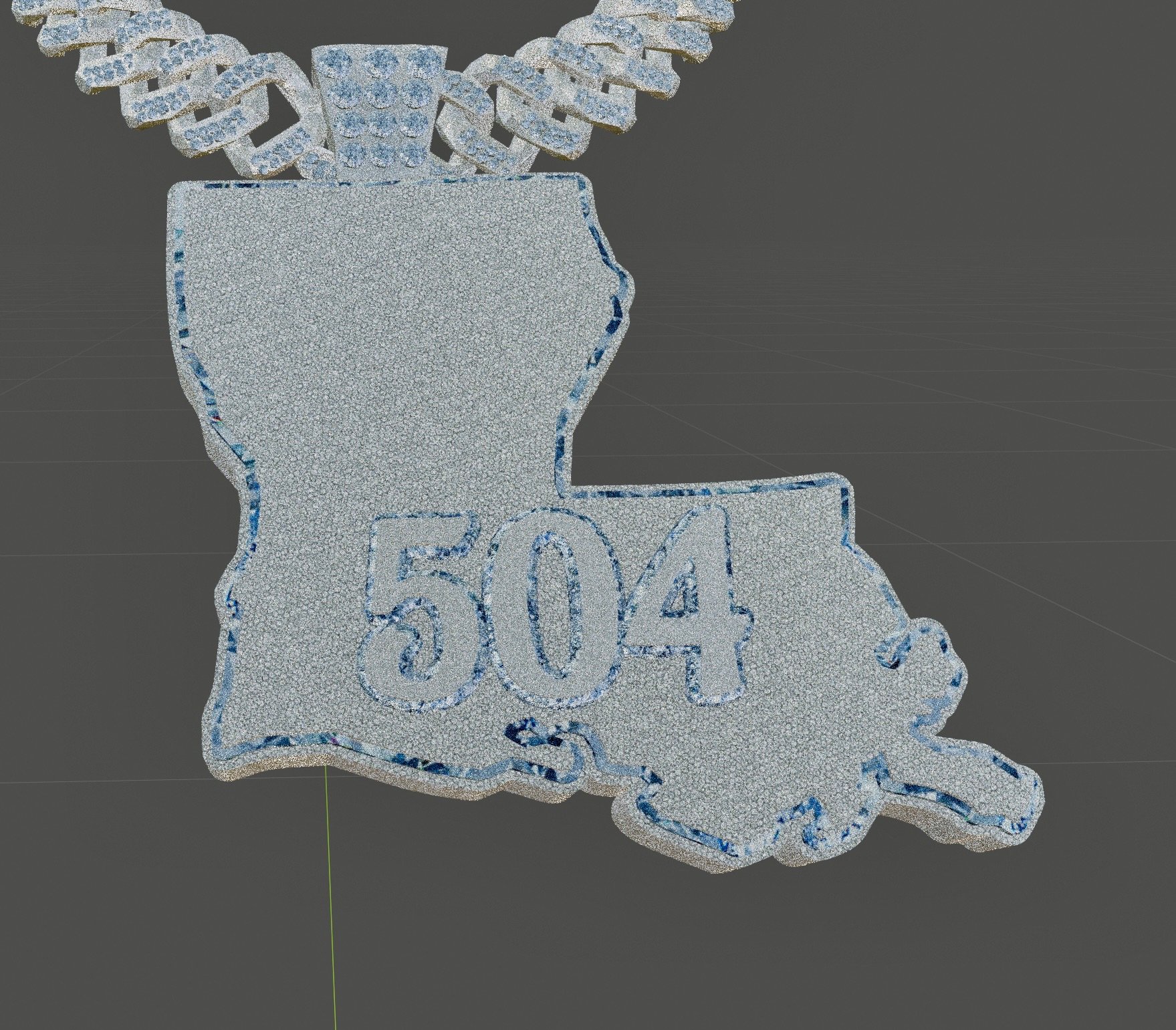 504 Ice: Louisiana Drip Pendant - Payhip