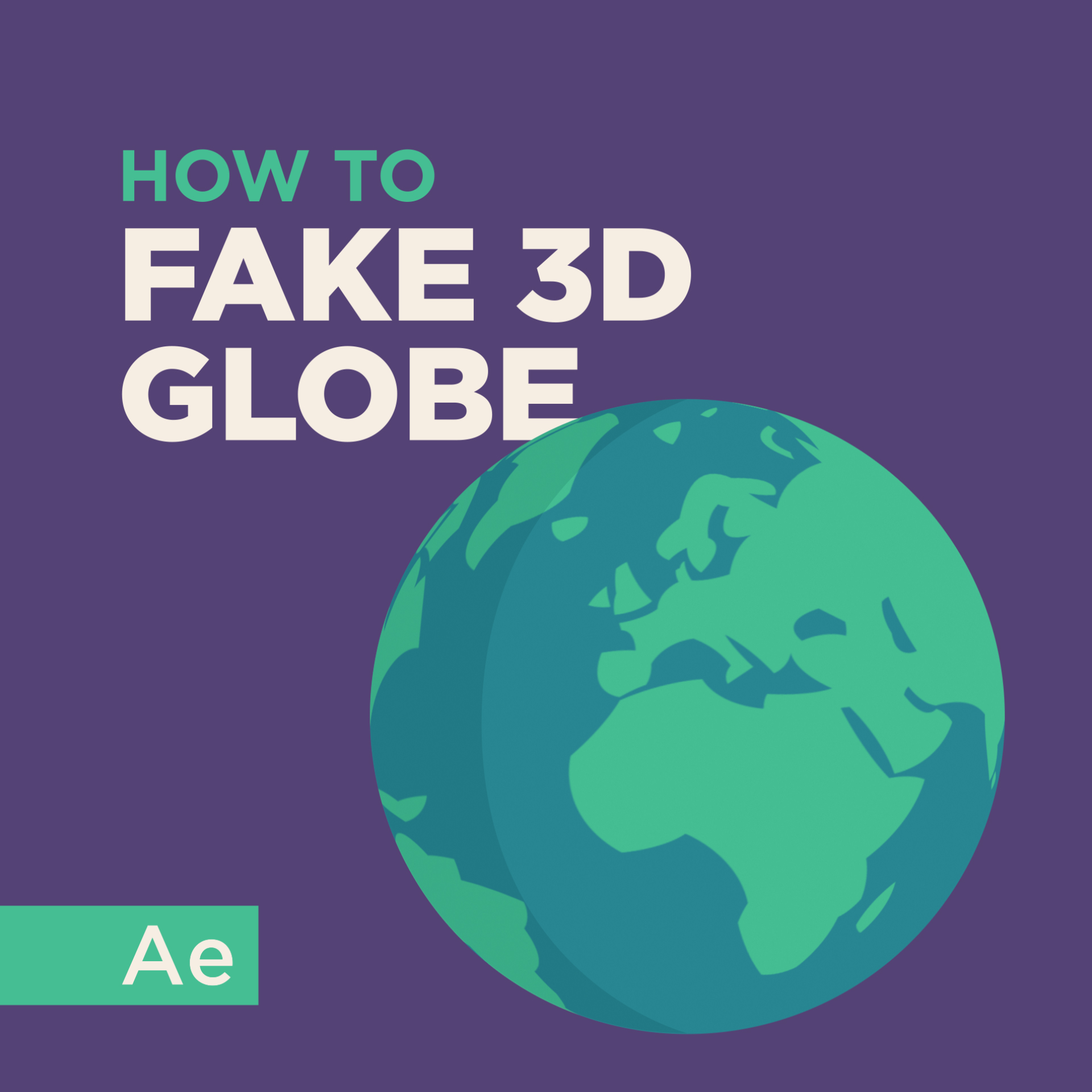 Fake 3D Globe Animation - Project File - Payhip