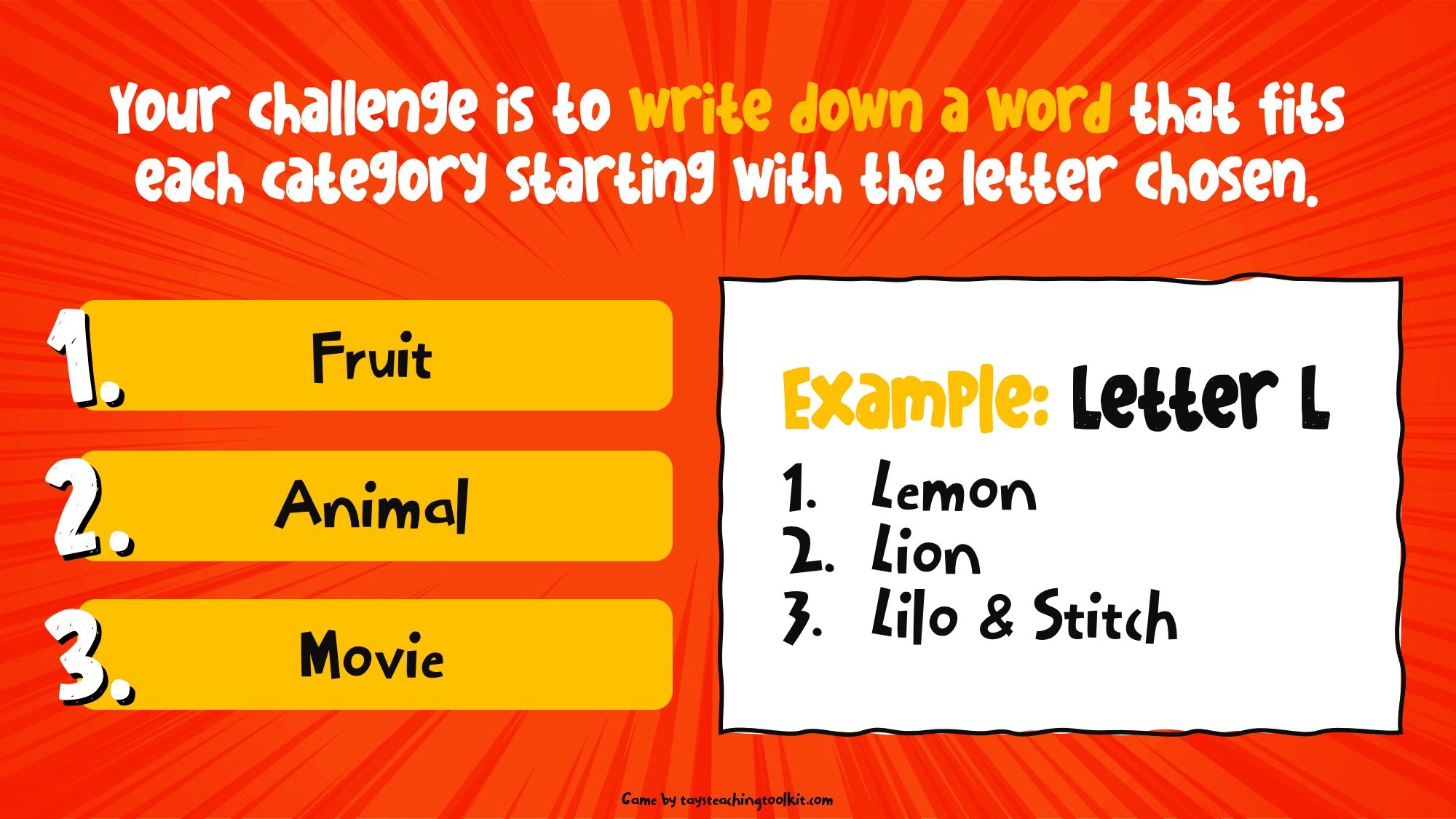 Tay's Teaching Toolkit - PowerPoint Games