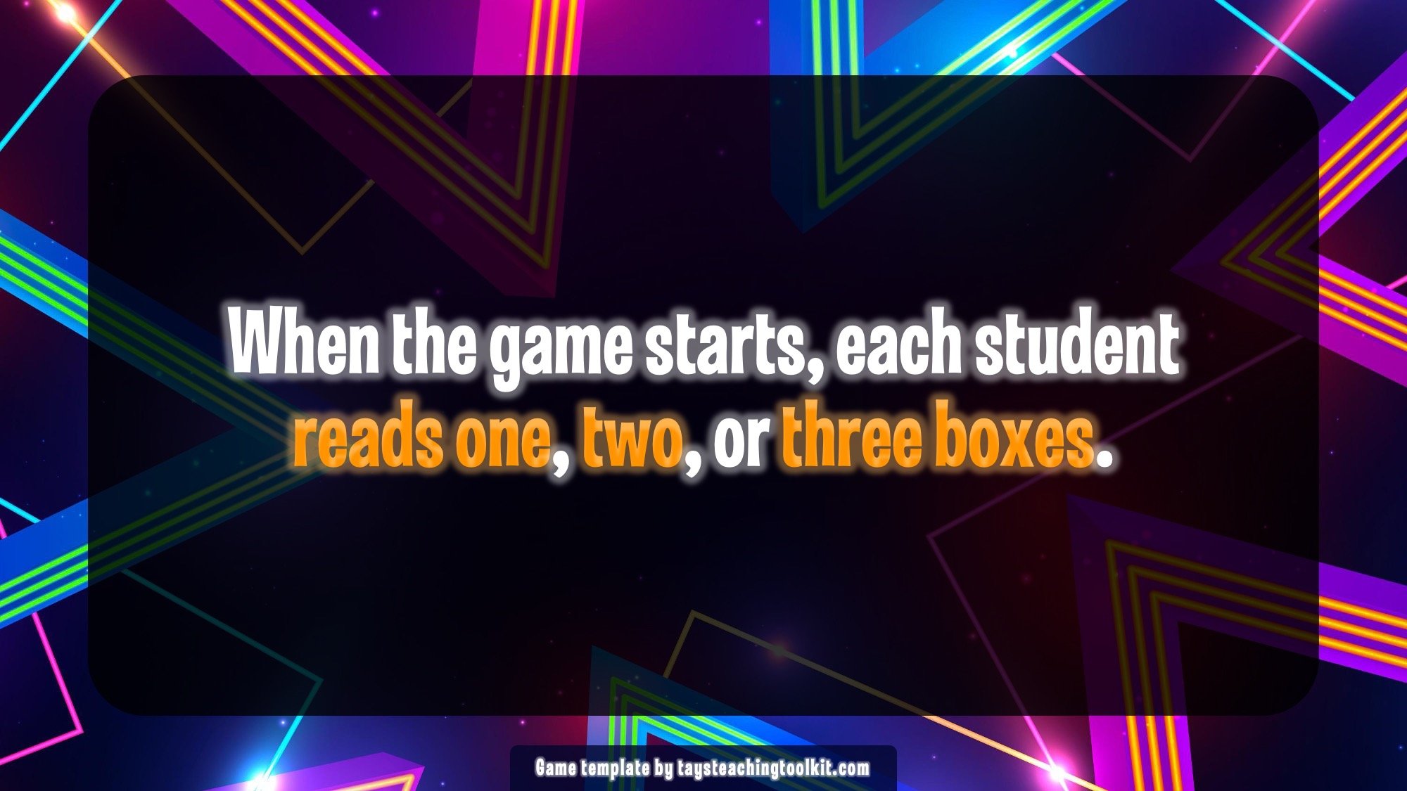 Tay's Teaching Toolkit - Speaking Games