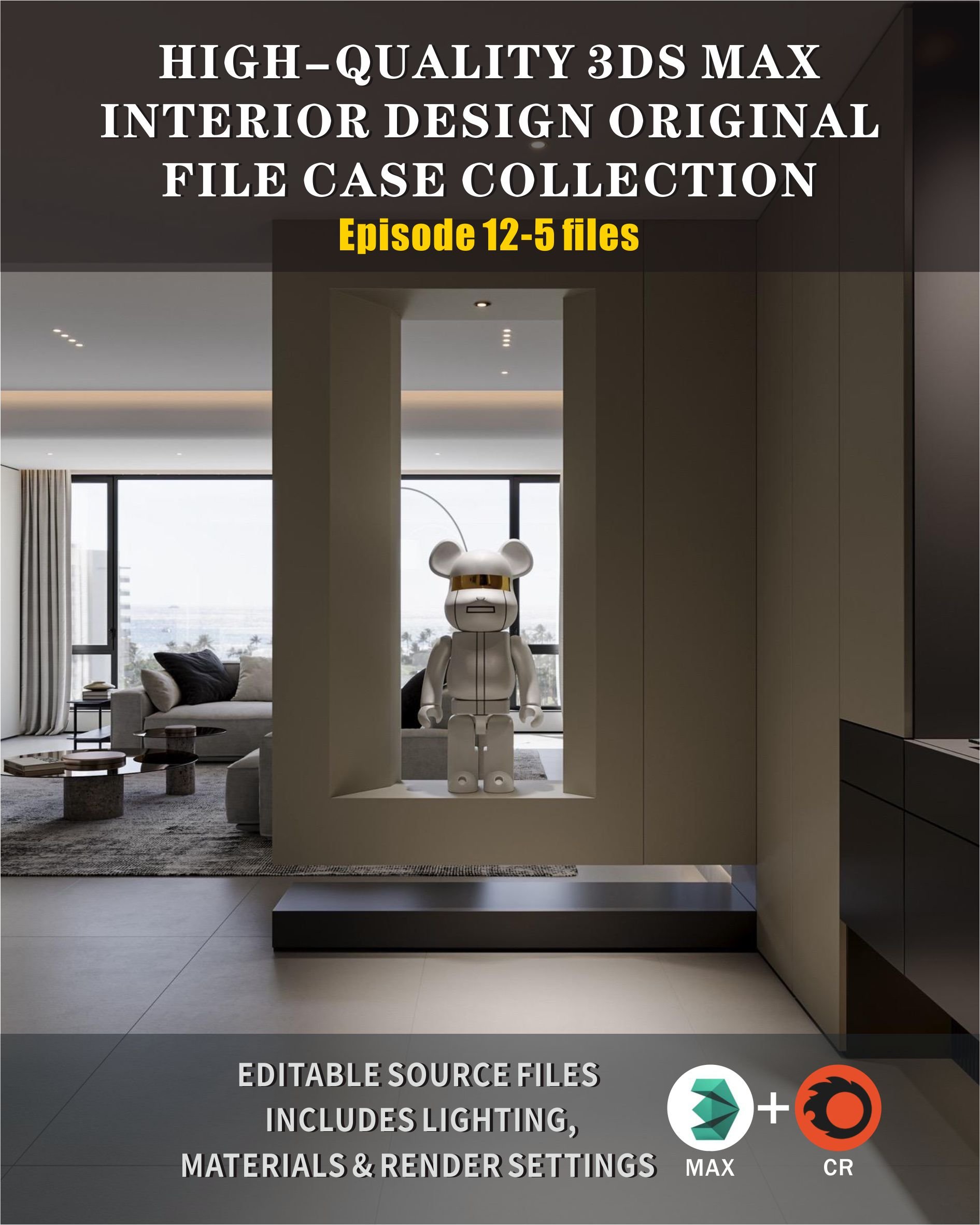 HIGH-QUALITY 3DS MAX INTERIOR DESIGN ORIGINAL FILE CASE COLLECTION ...