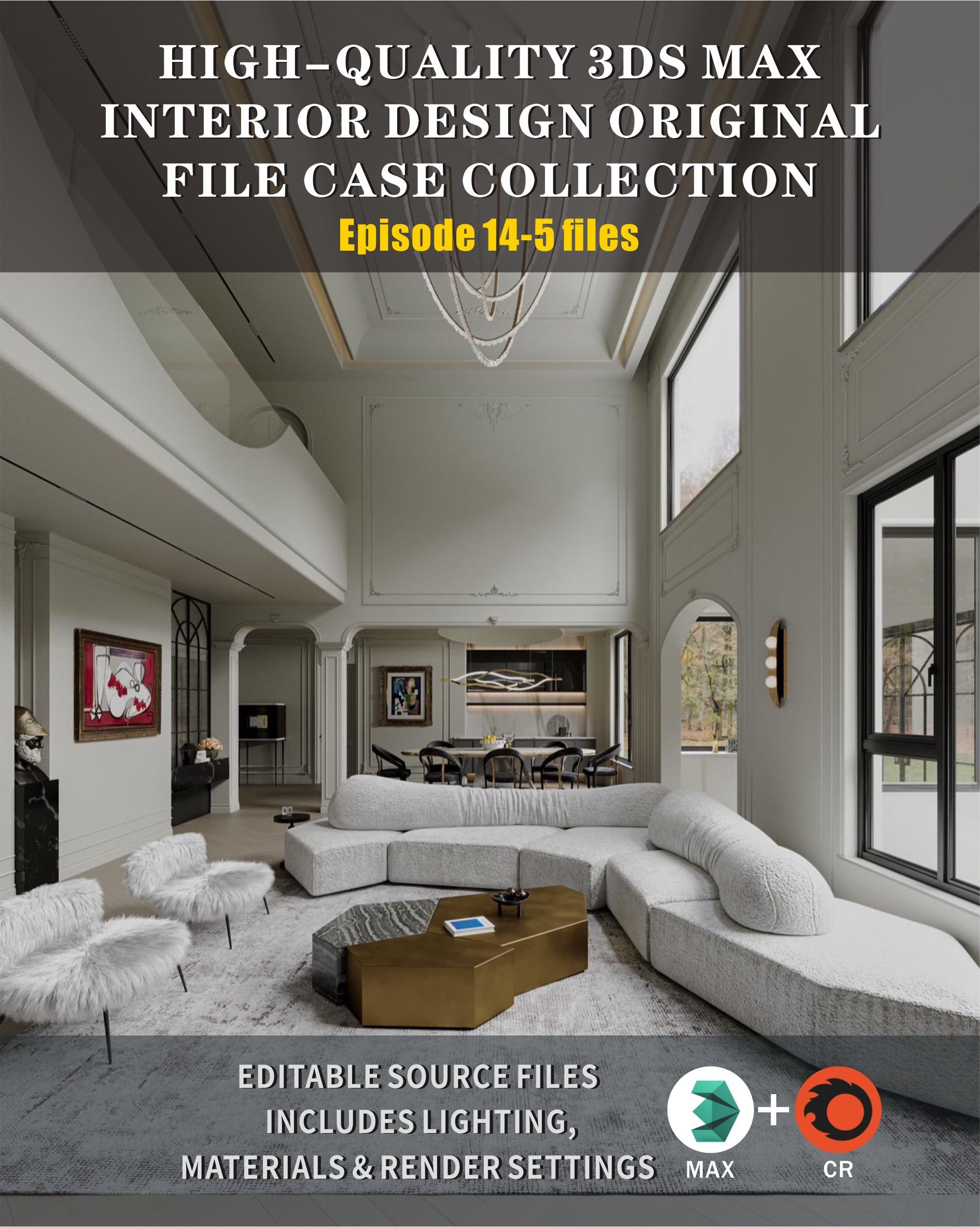 HIGH-QUALITY 3DS MAX INTERIOR DESIGN ORIGINAL FILE CASE COLLECTION ...