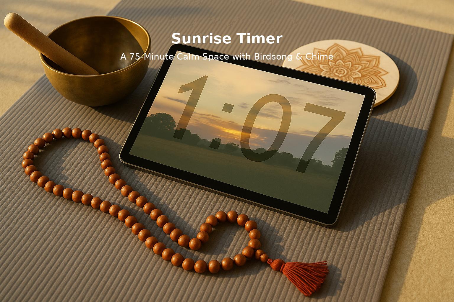 Sunrise Timer – A 75-Minute Calm Space with Birdsong & Chime - Payhip
