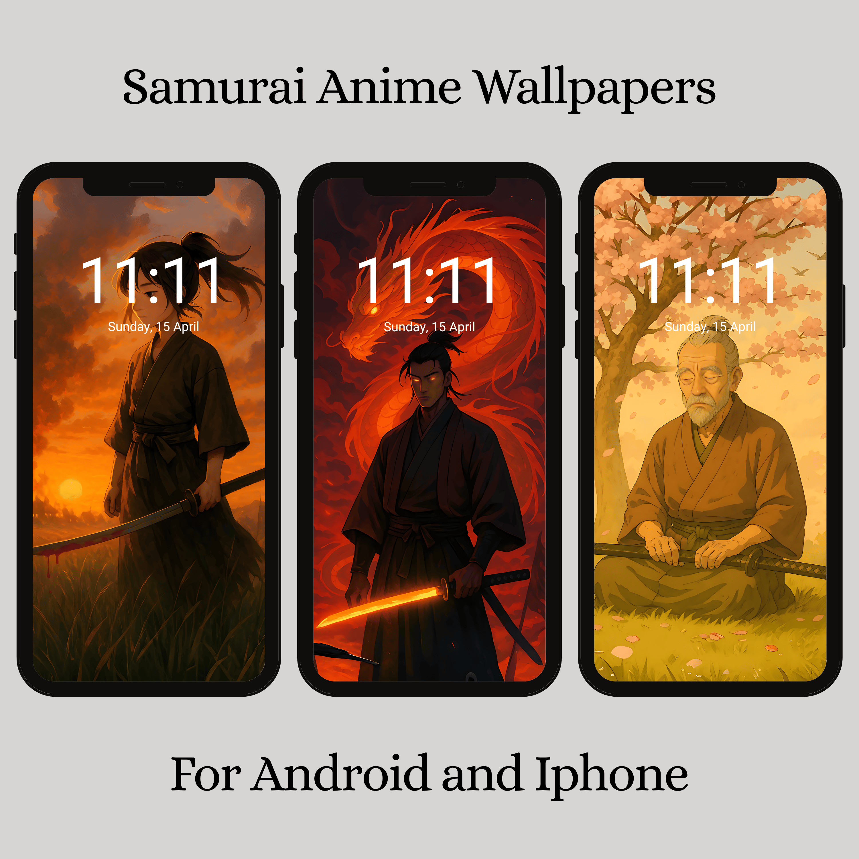 Unlock Inner Power: 6 Samurai Anime Wallpapers in 4K - Payhip