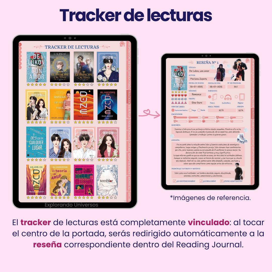 Reading Journal Interactivo Premium