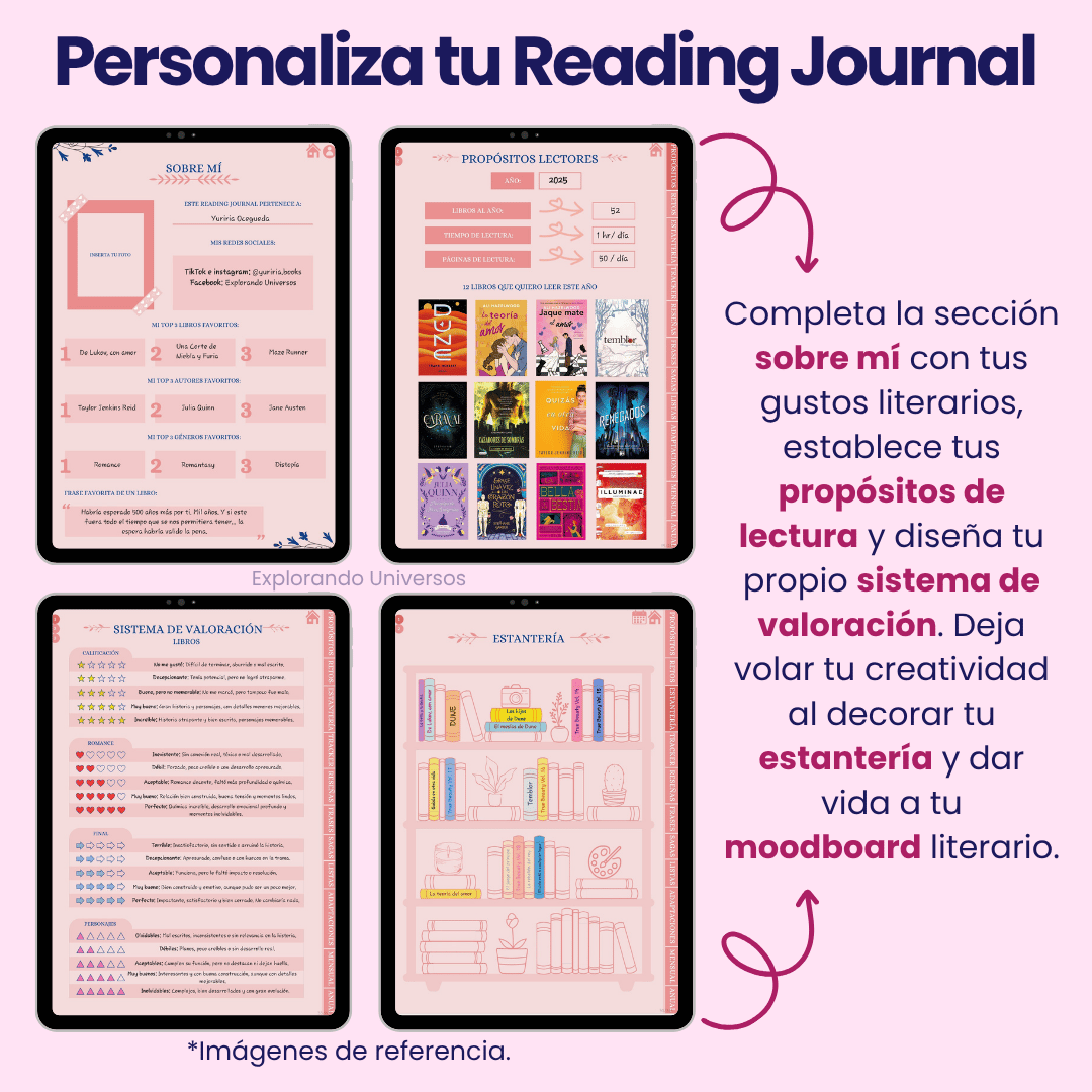 Reading Journal Interactivo Premium