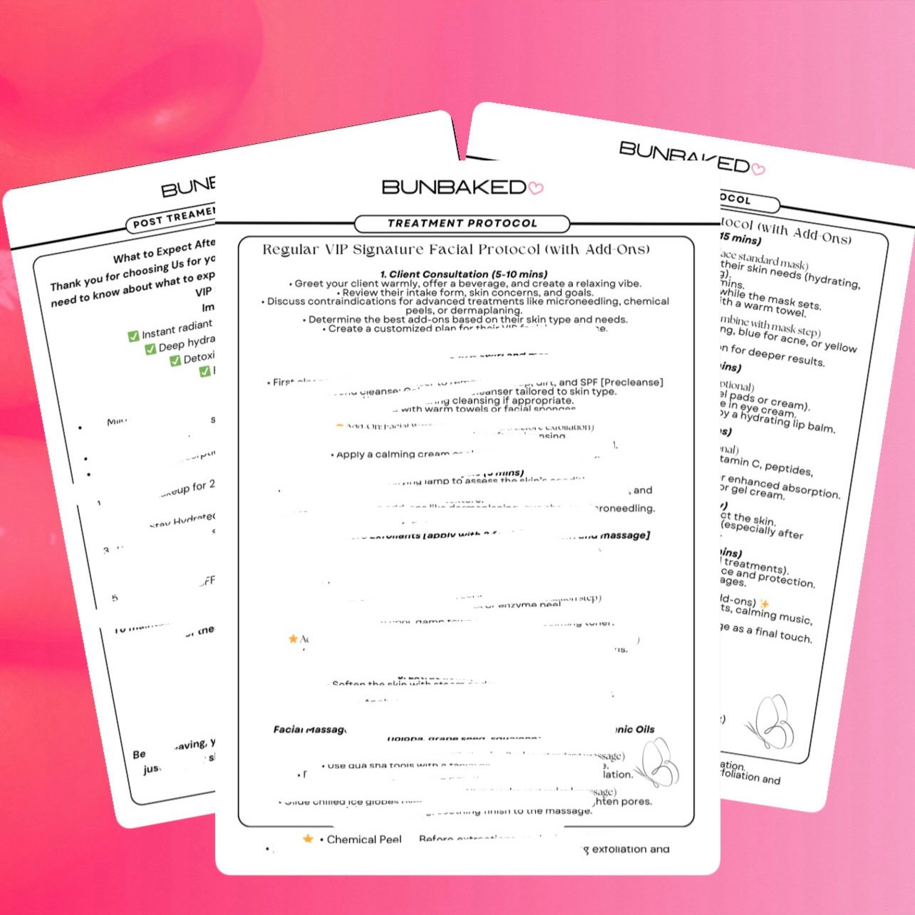 VIP SIGNATURE FACIAL PROTOCOL FORM [DIGITAL DOWNLOAD] - Payhip