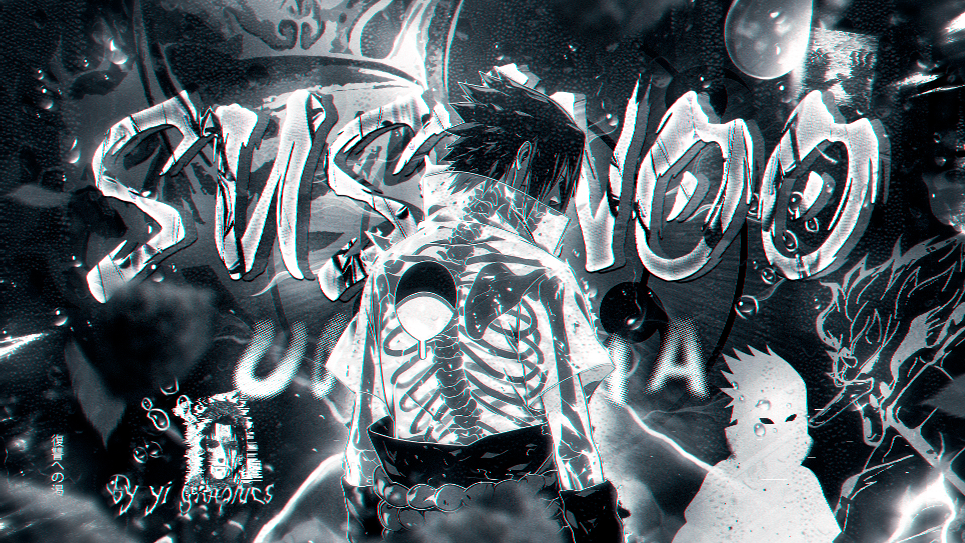 ⚔️ 2025 SASUKE UCHIHA YOUTUBE BANNER TEMPLATE (PSD) - Payhip