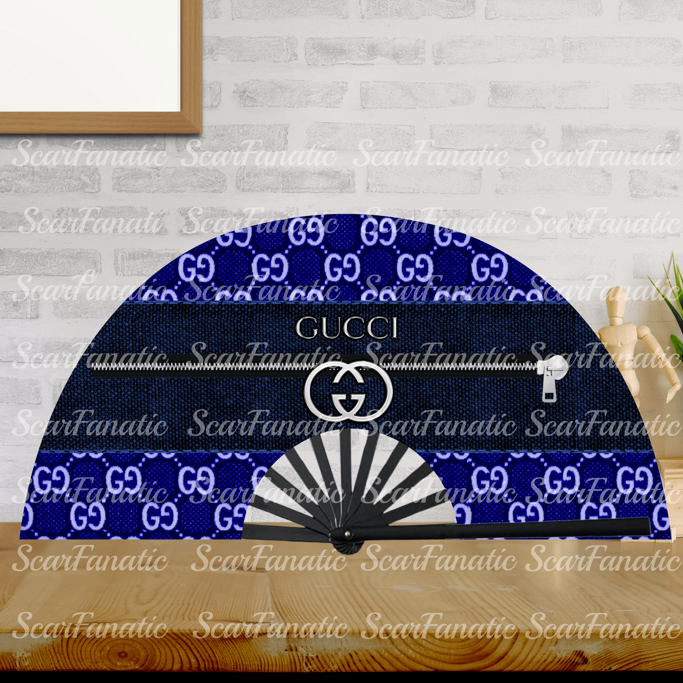 Midnight Blue and White and Silver Gcc Clack Fan Design Template - Payhip