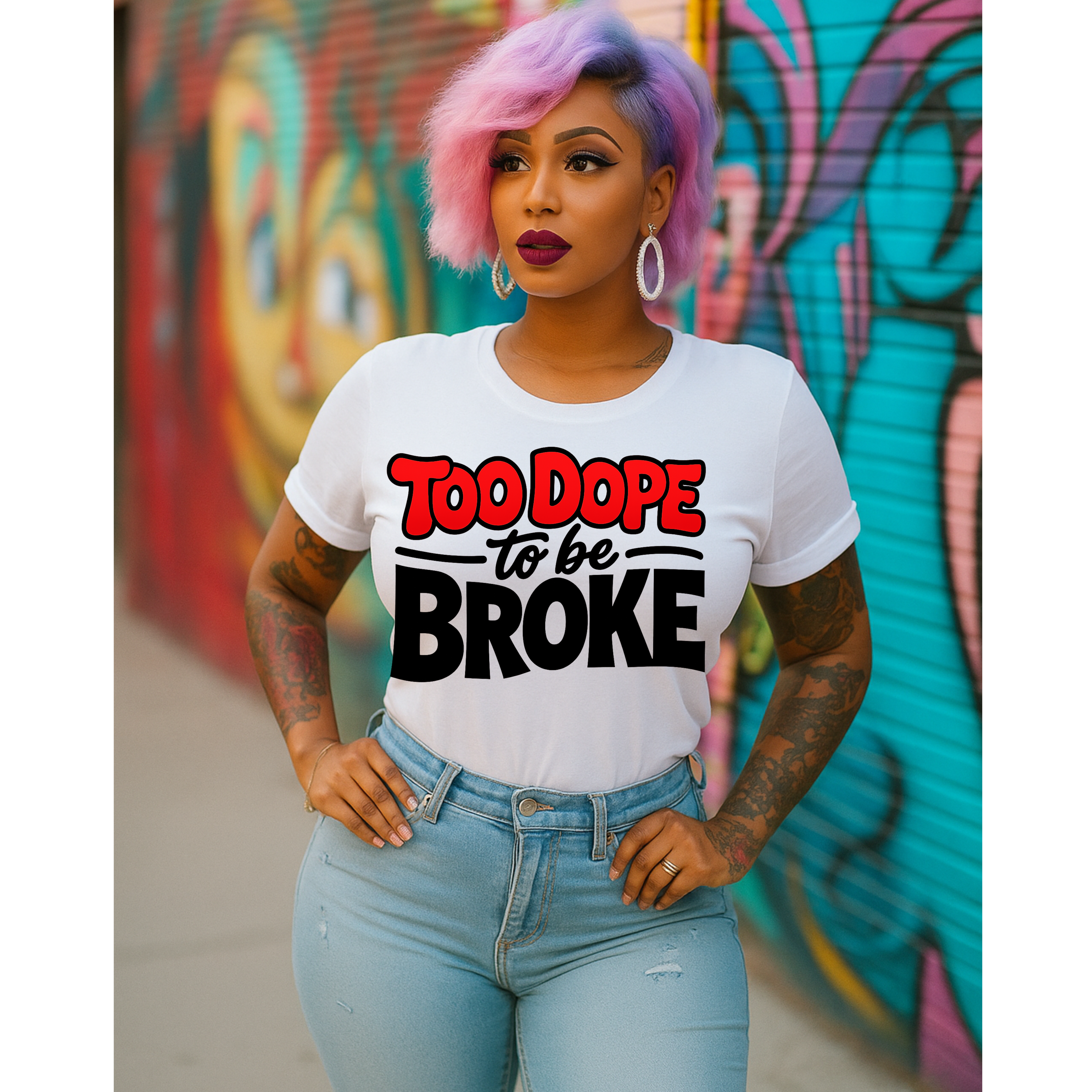 Too Dope to Be Broke Red-Digital File - Payhip