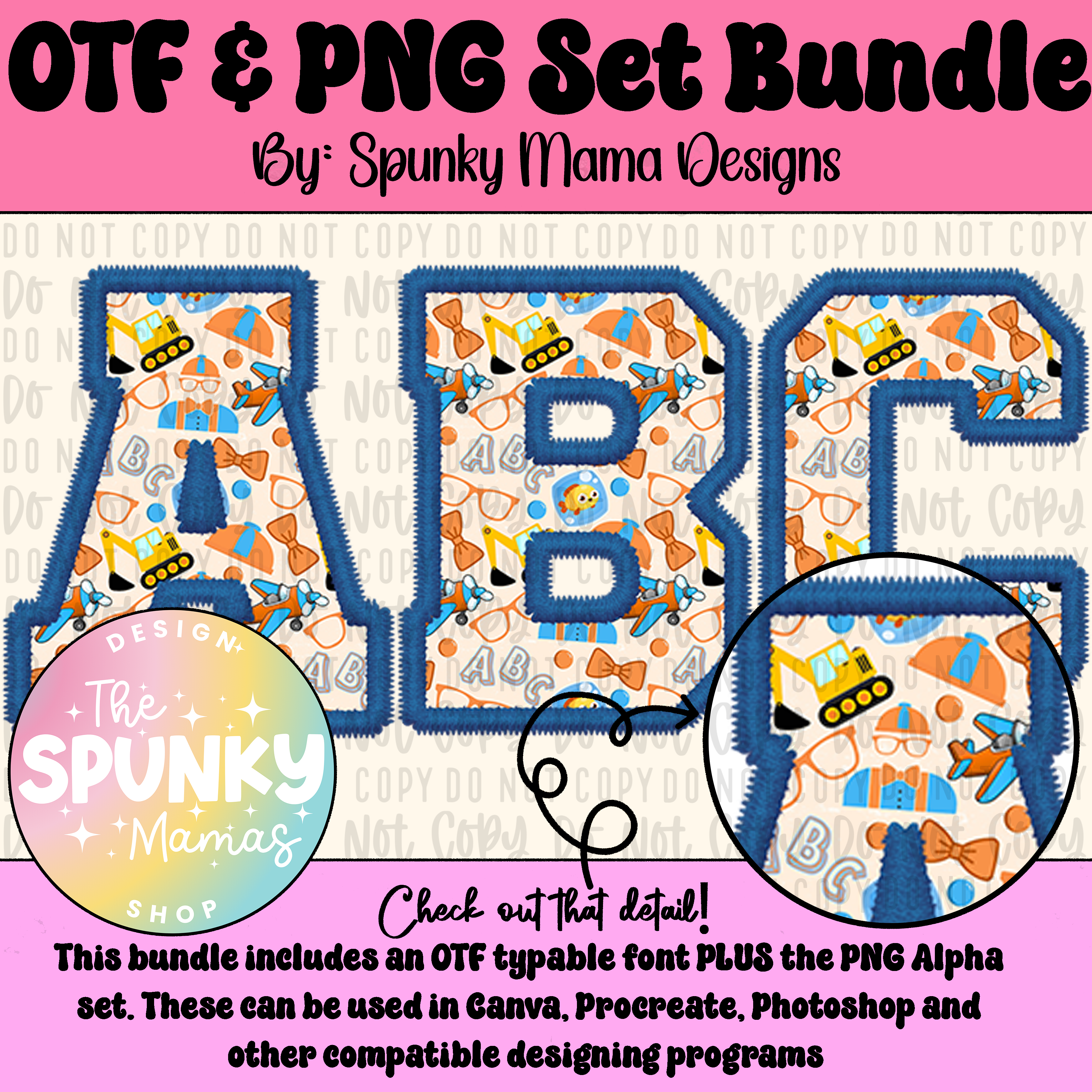 Blippi OTF Font and PNG Alpha Set - Payhip