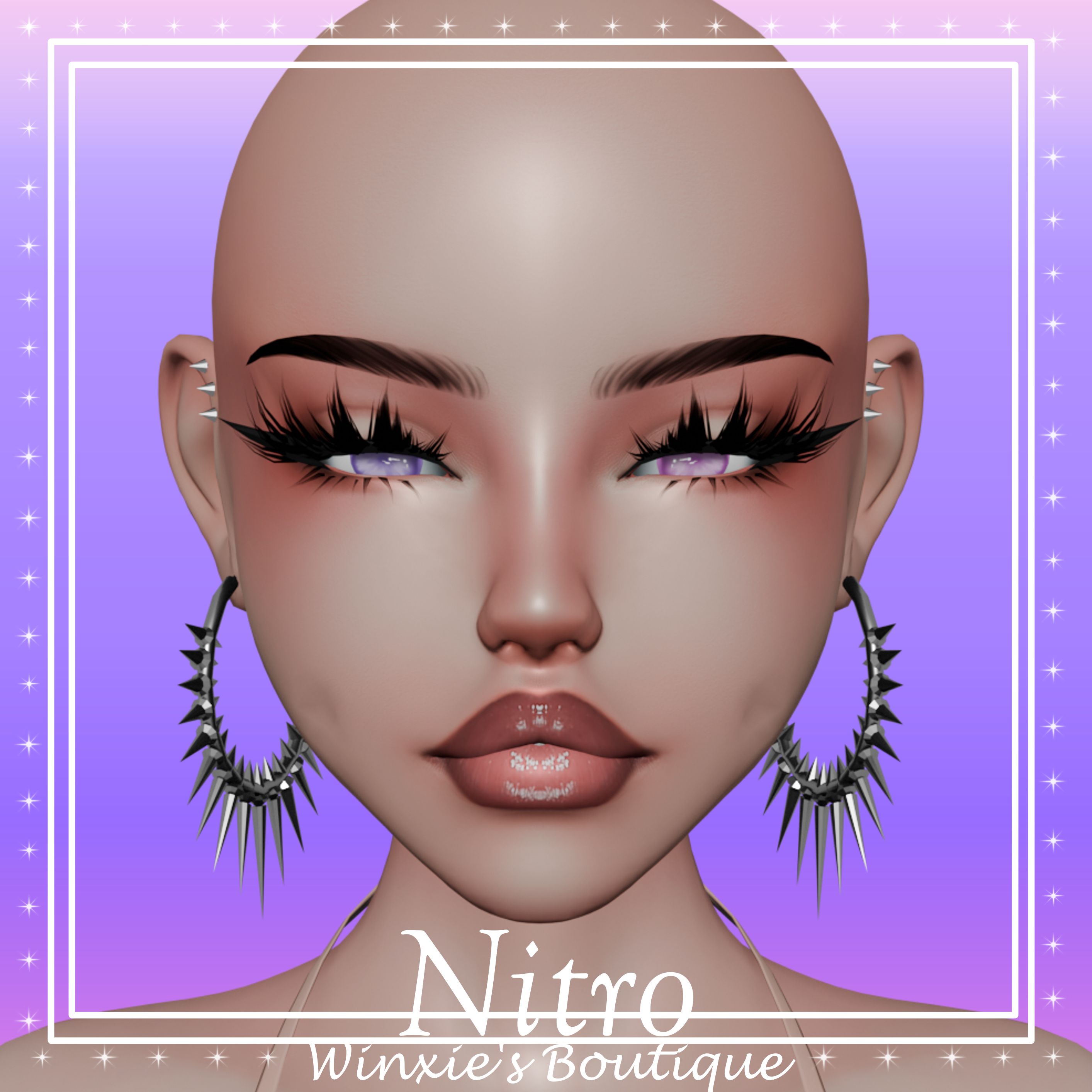 Spikey Earrings • VRCHat Asset • Commercial License • Nitro • - Payhip