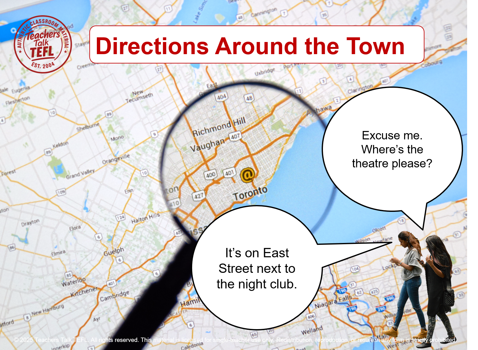 Directions – A2 Level (Elementary) – PPT PDF Lesson Pack (4:3 & 16:9 ...