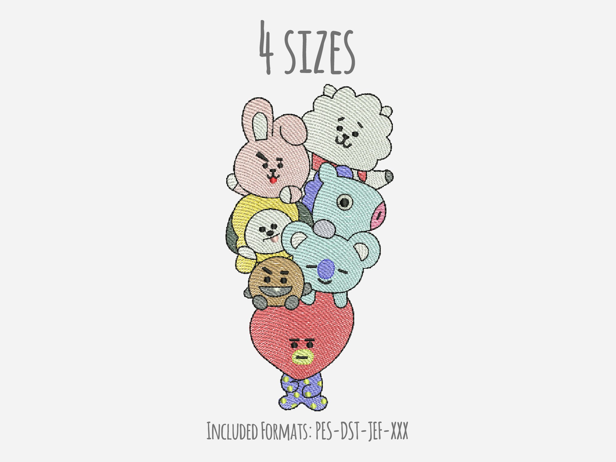 BTS21 Embroidery Design, BTS Embroidery Design, Kpop Embroidery Design ...