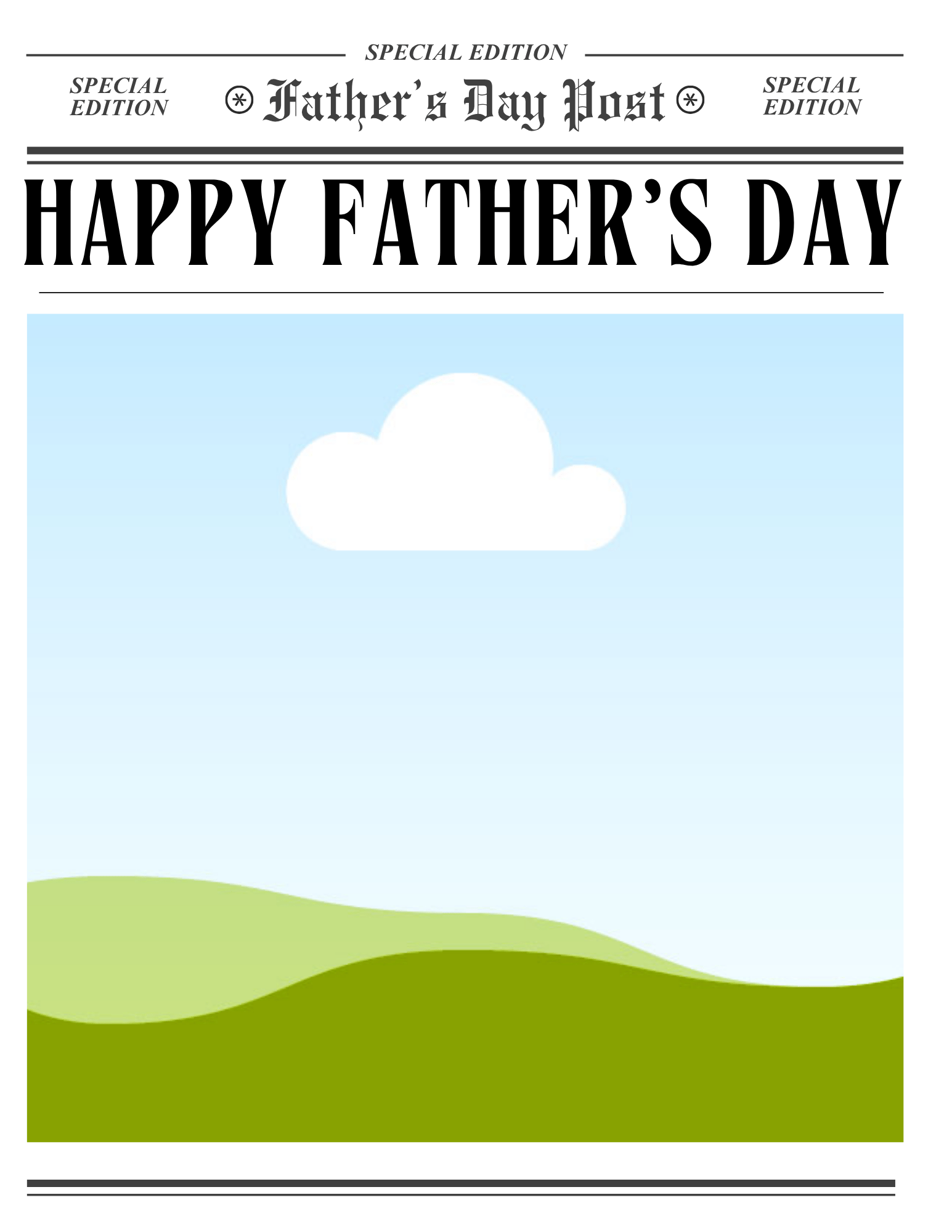 Father’s Day Newspaper - Payhip