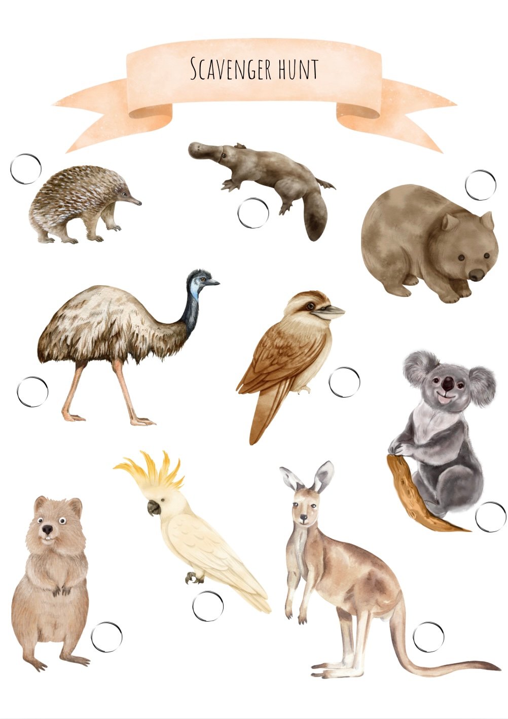 Animal Scavenger Hunts - 4 Pack - Payhip