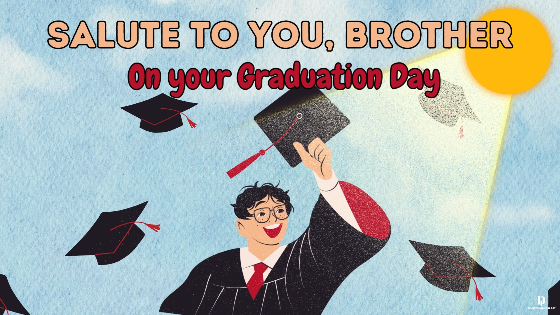 Ecard for Graduation Day - Title: Salute to You, Brother On Your ...